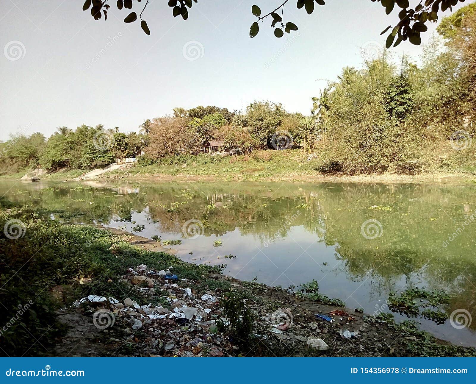 Green Landscaping View of Indian Village Stock Photo - Image of village ...