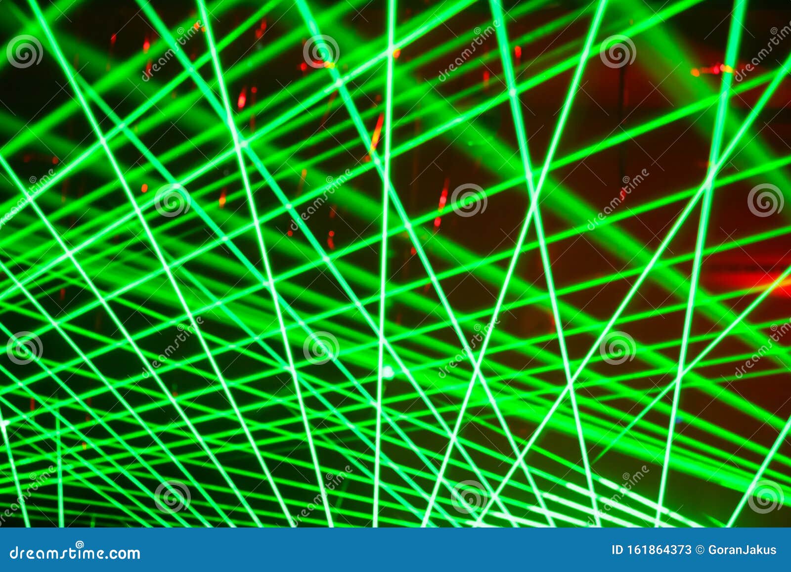Green lasers stock image. Image of music, glowing, lasers - 161864373