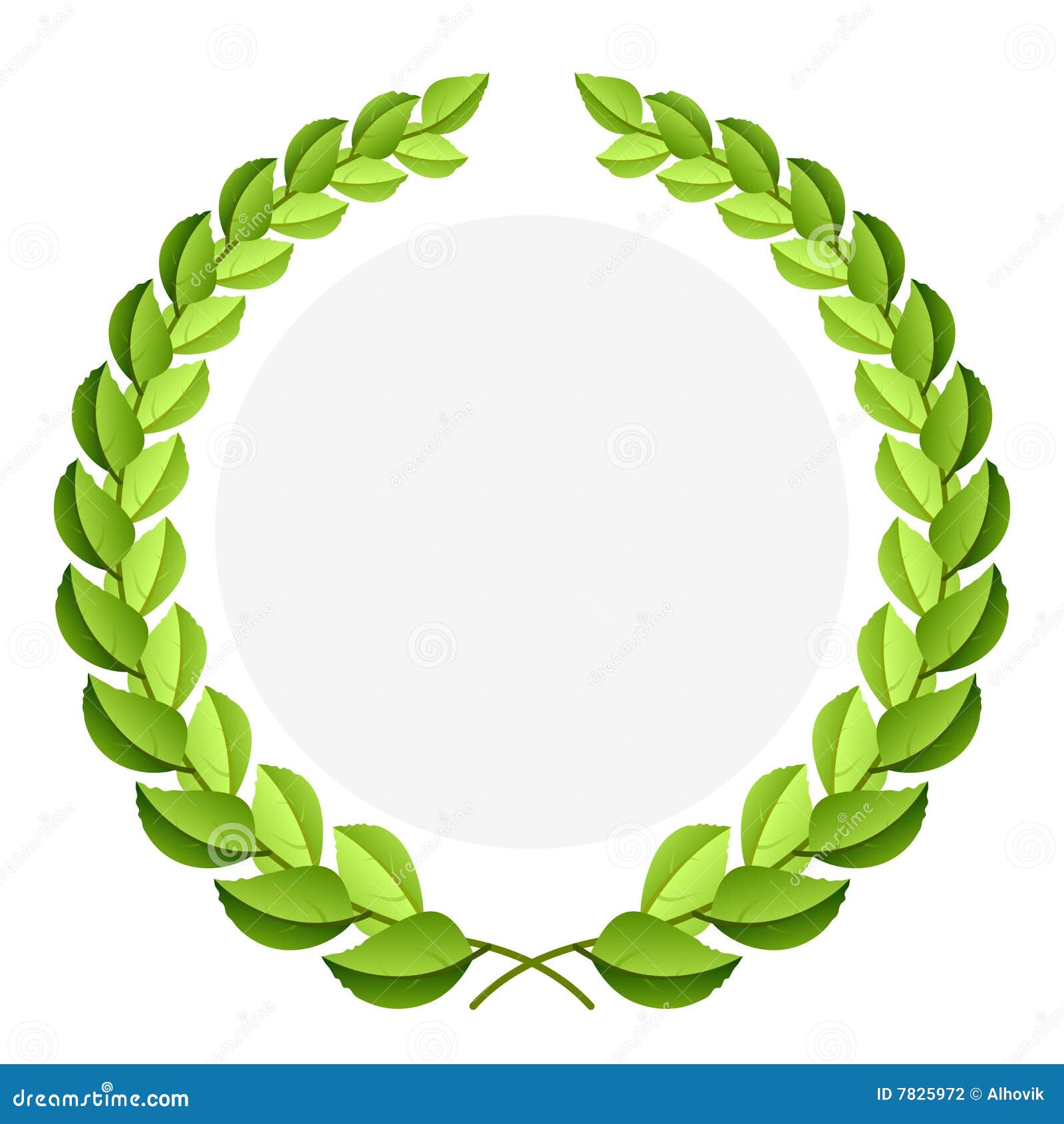 Green Laurel Wreath Vector Illustration | CartoonDealer.com #140964010