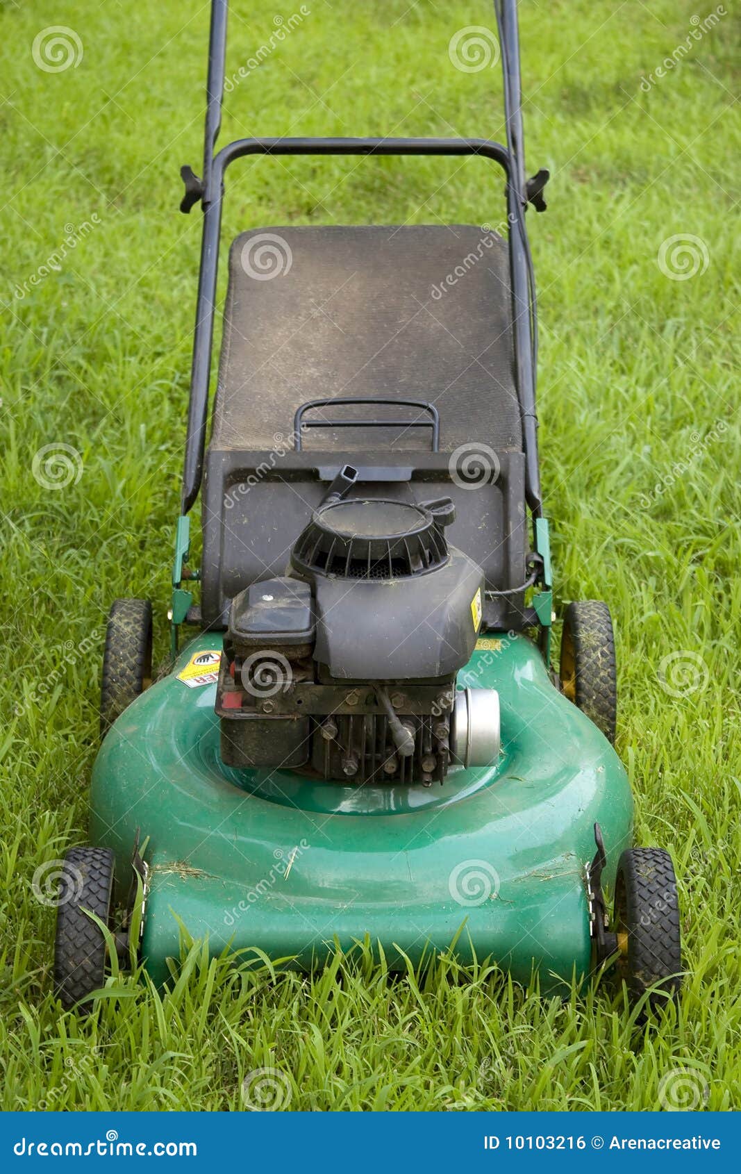 Green Lawn Mower stock photo. Image of blades, clip, engine - 10103216
