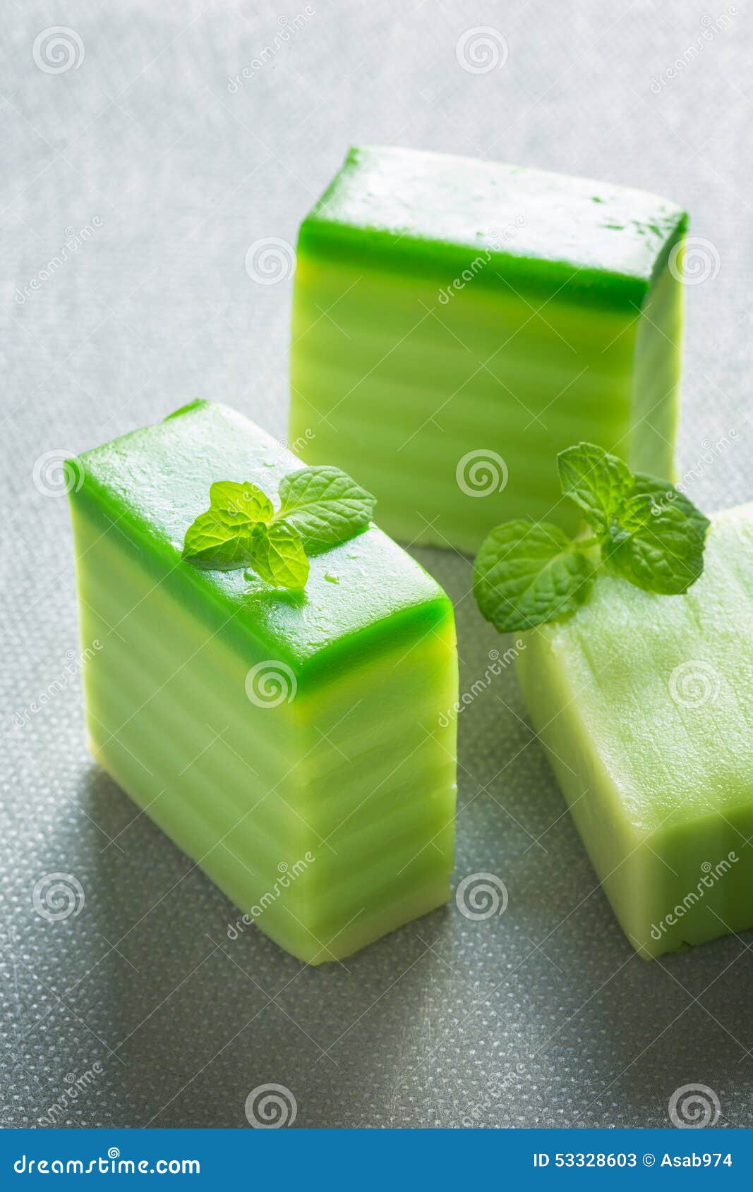 Green Layer Cakes, Malaysia Stock Image - Image of local, batter: 53328603