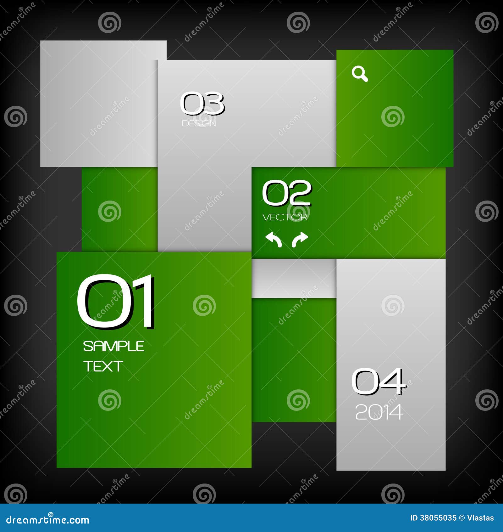 Green Layout stock vector. Illustration of mosaic, digital - 38055035