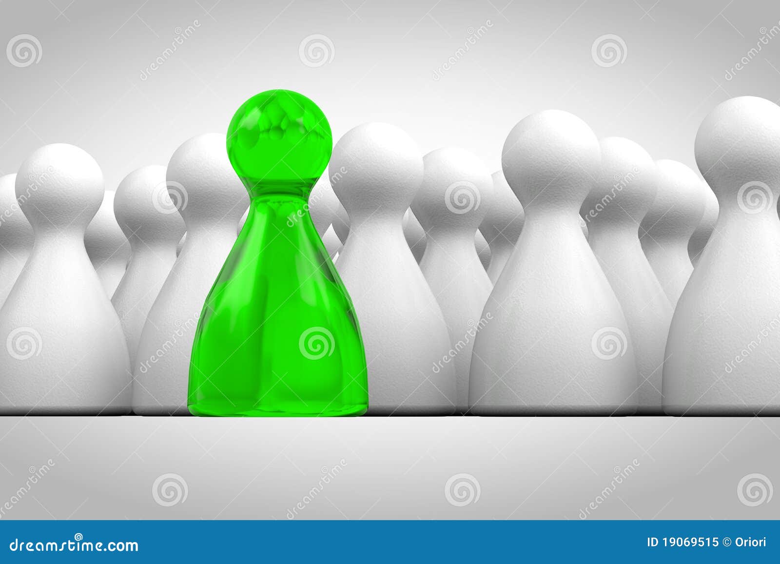 Green leader figure stock illustration. Illustration of benefit - 19069515