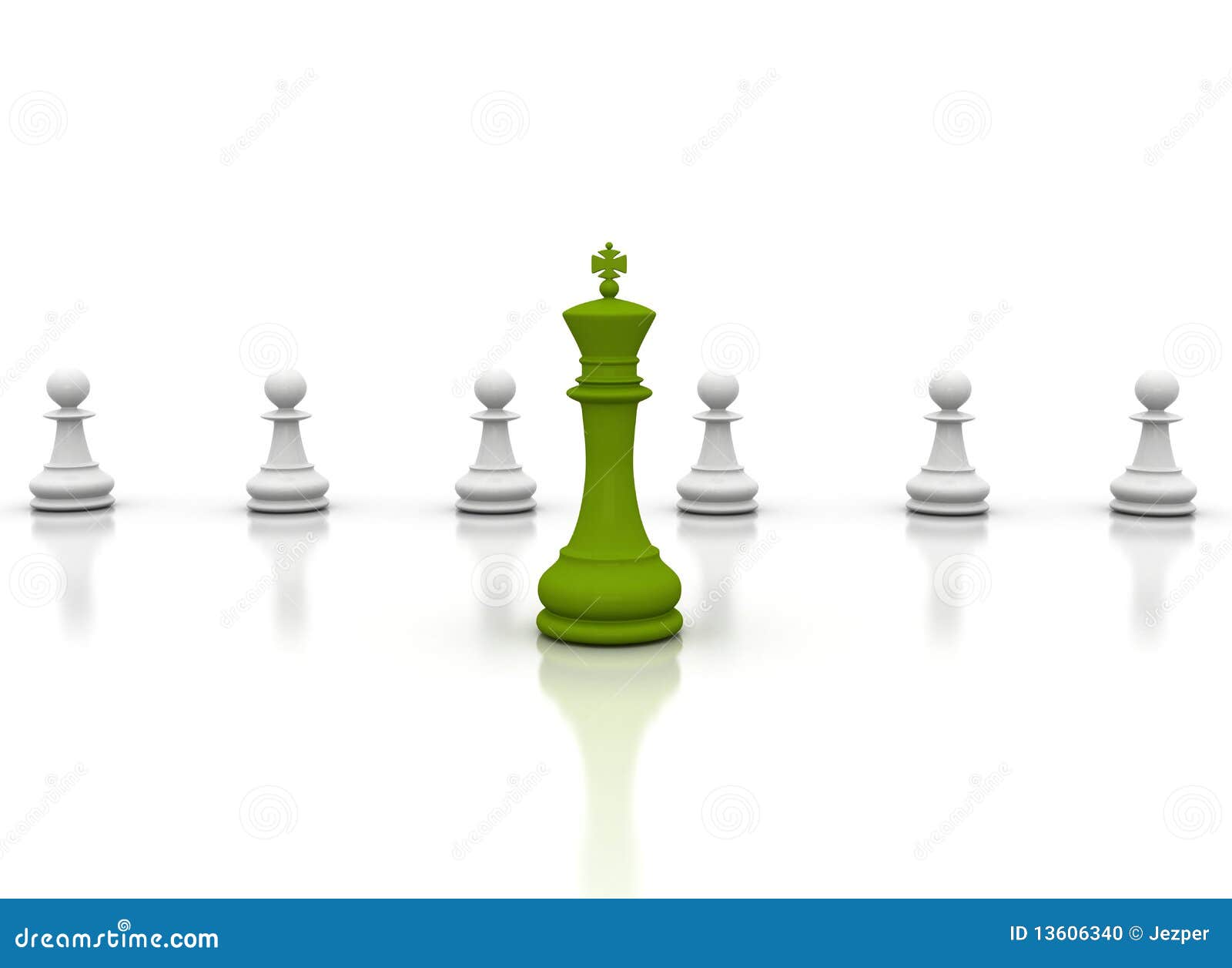 Green leadership stock illustration. Illustration of interesting - 13606340