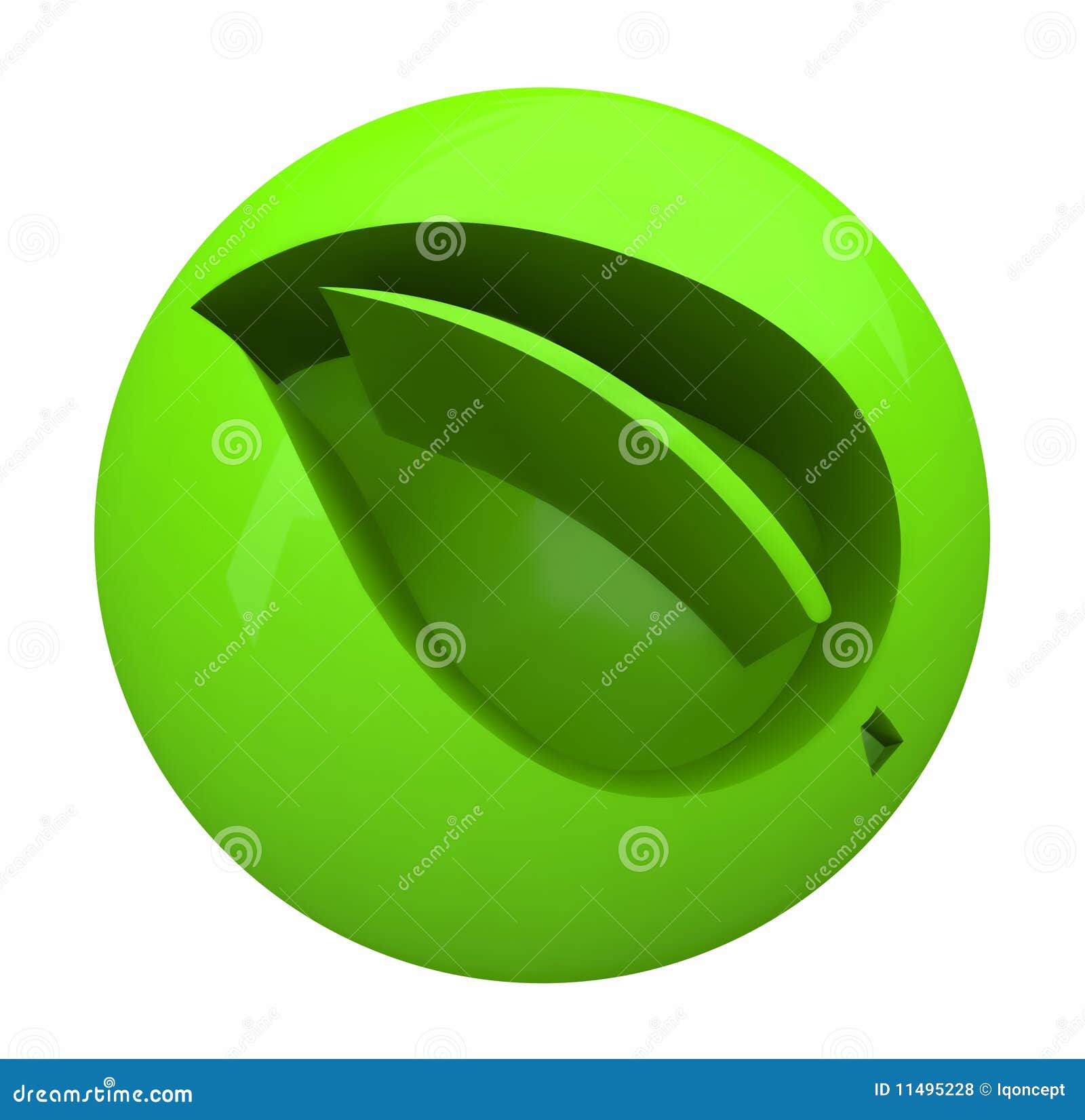 Green Leaf Ball Environmental Icon Stock Illustrations – 356 Green Leaf ...