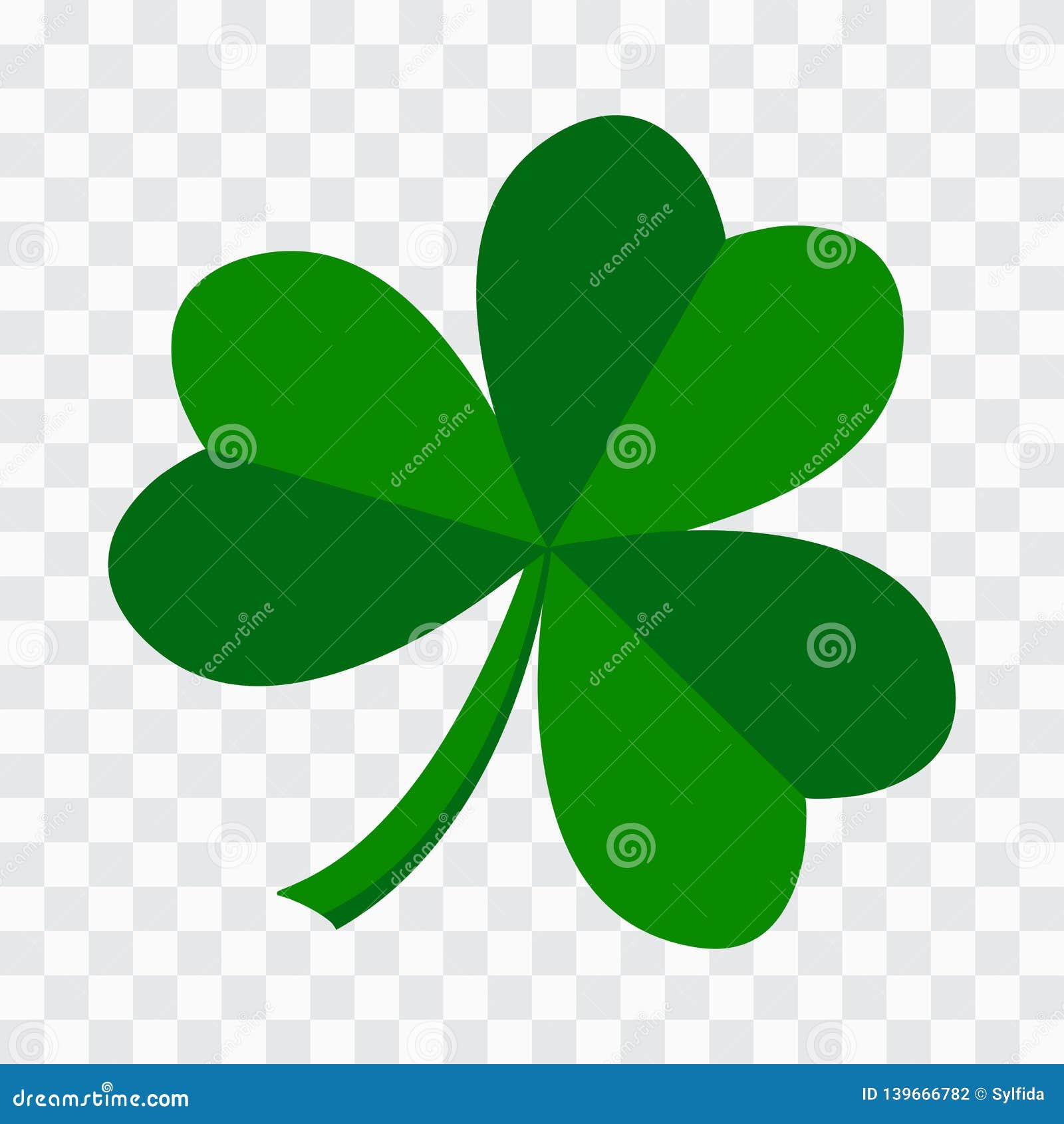 Green Leaf Clover Icon. Vector Illustration Stock Illustration ...