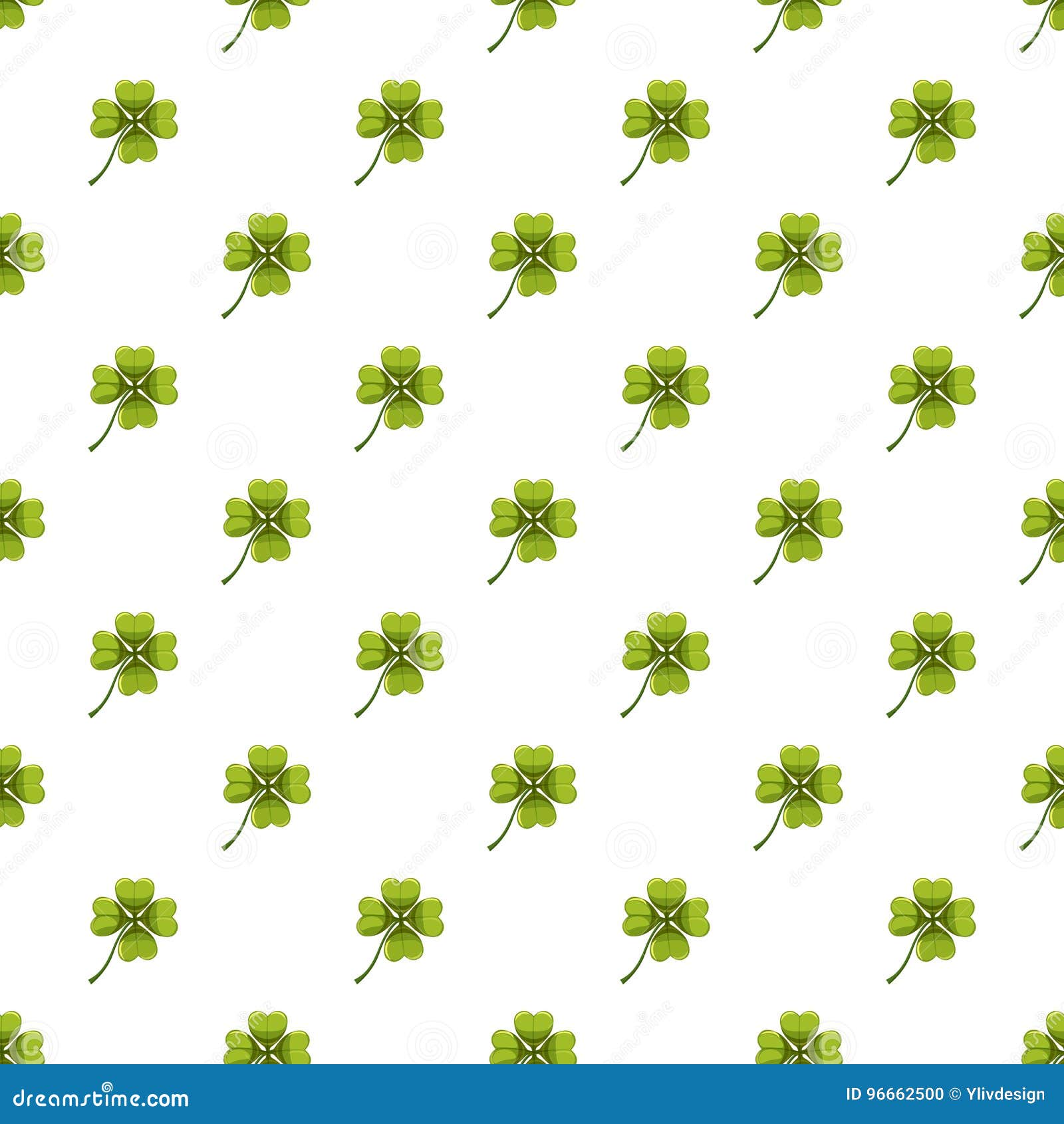Green leaf clover pattern stock vector. Illustration of culture - 96662500