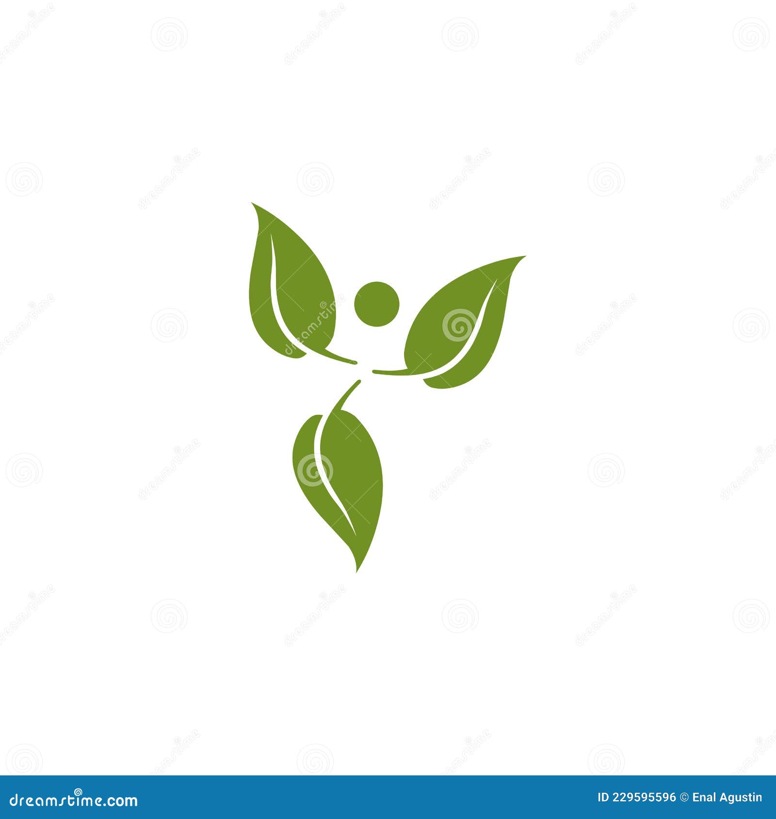 Green Leaf Community People Logo Design Stock Vector - Illustration of ...