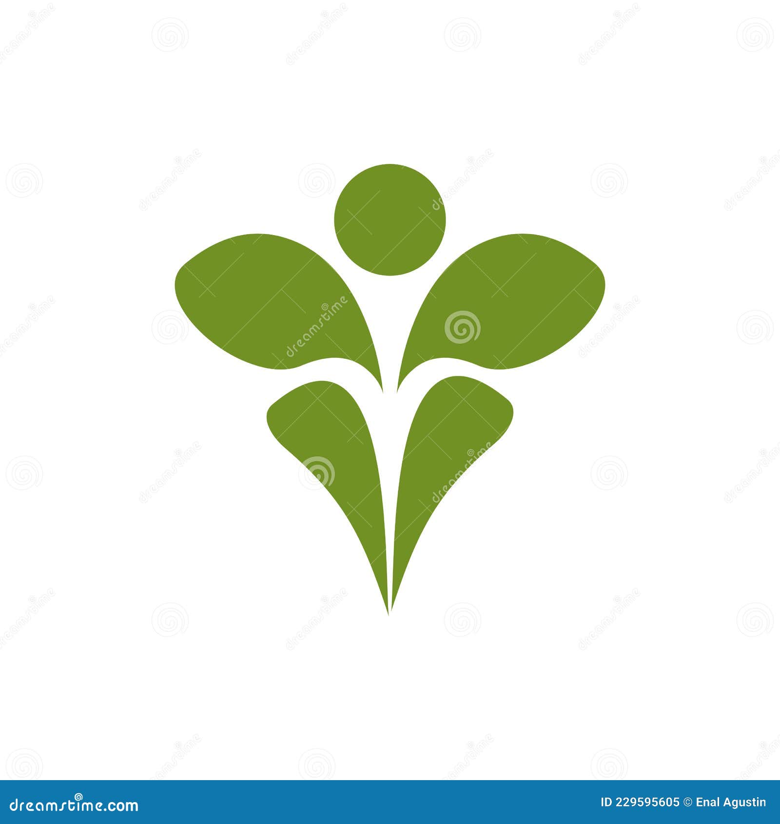 Green Leaf Community People Logo Design Stock Vector - Illustration of ...