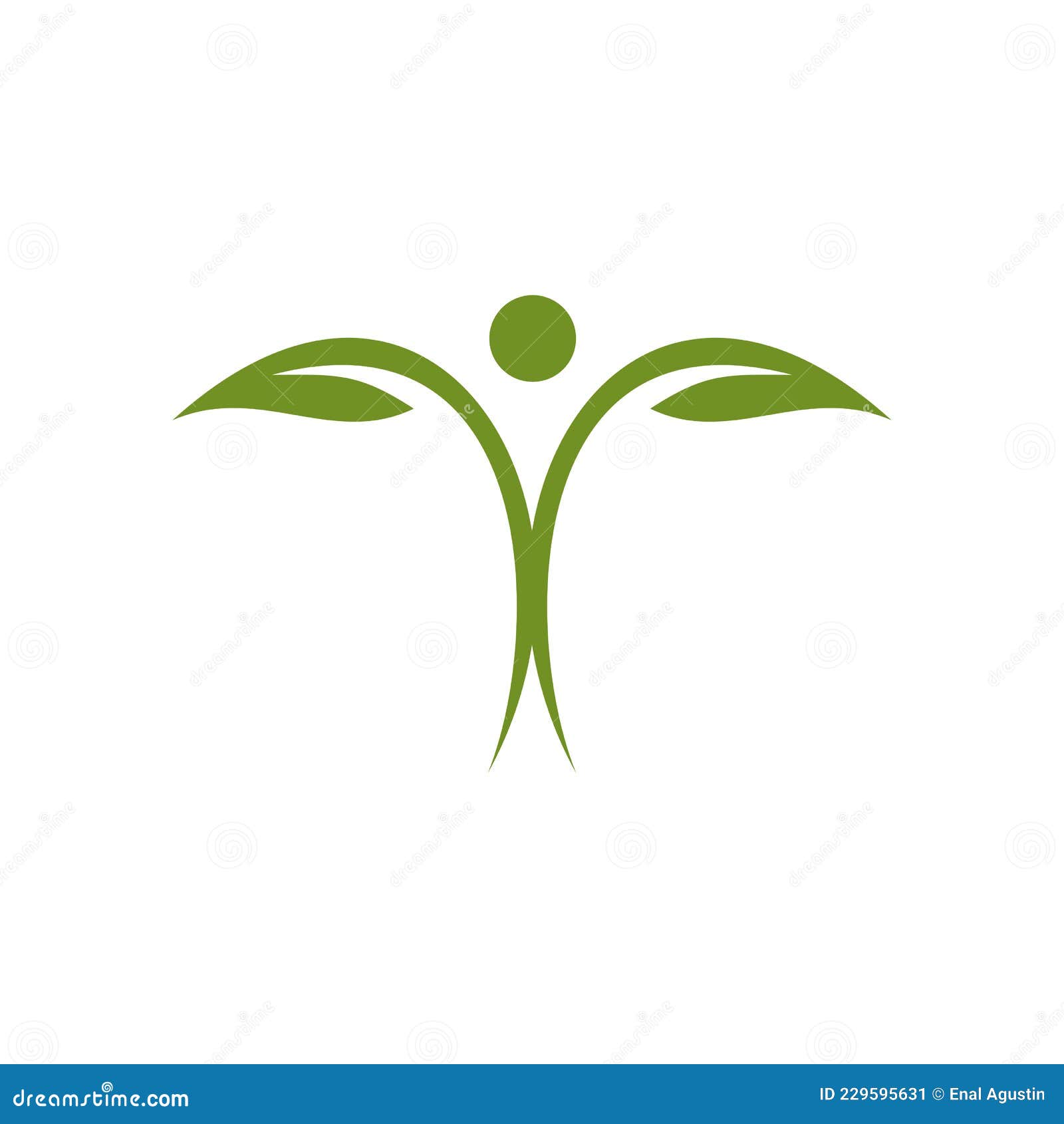 Green Leaf Community People Logo Design Stock Vector - Illustration of ...