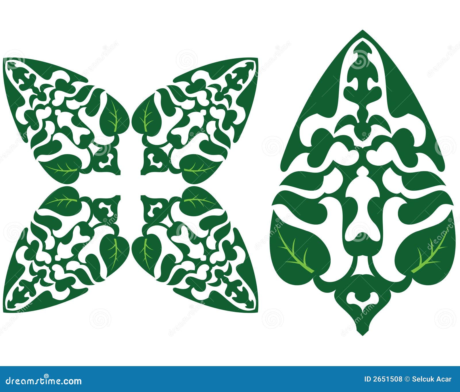 Green Leaf design stock vector. Illustration of decorative - 2651508