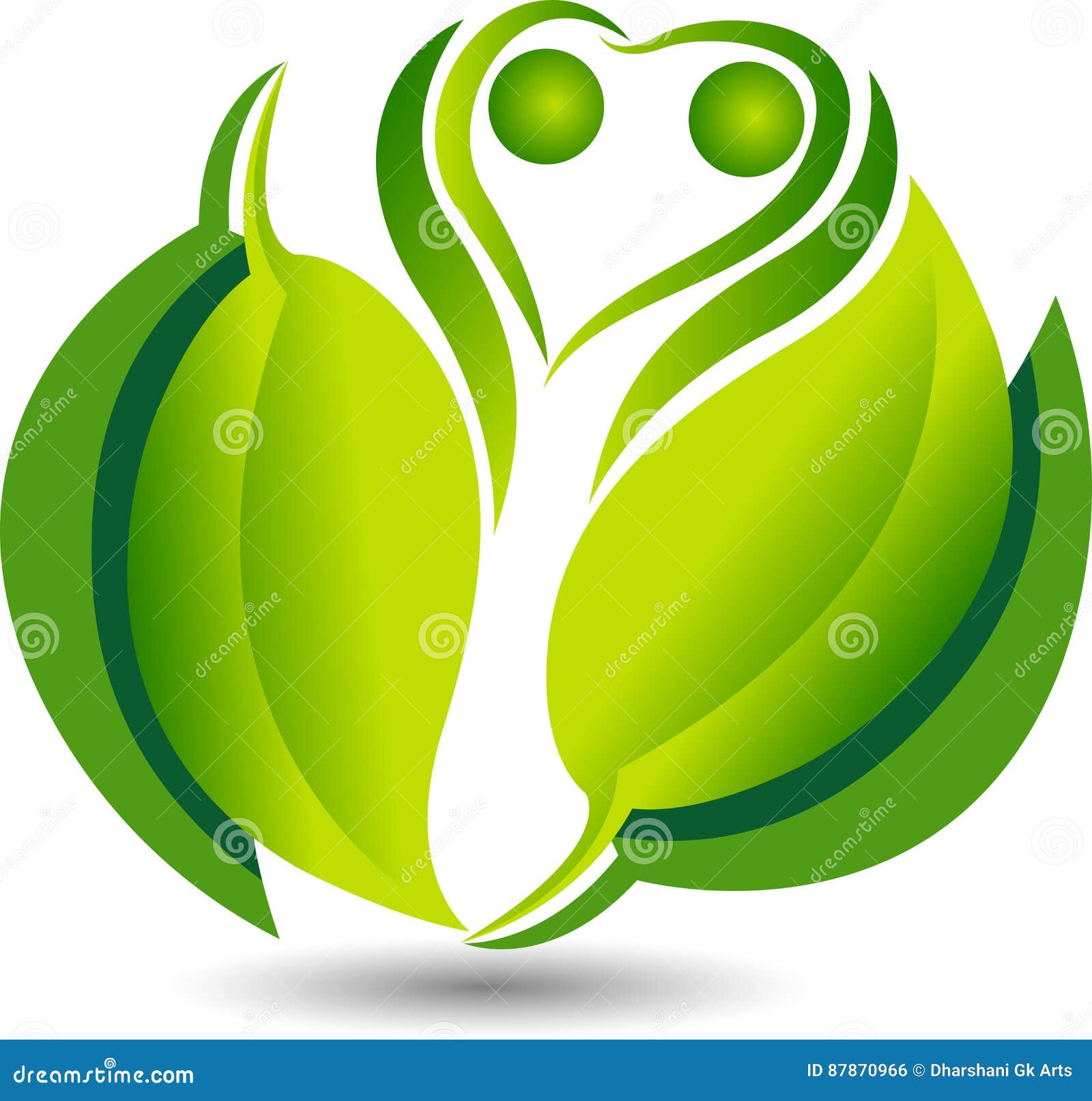 Green Leaf Eco Friendly Logo Stock Vector - Illustration of biology ...