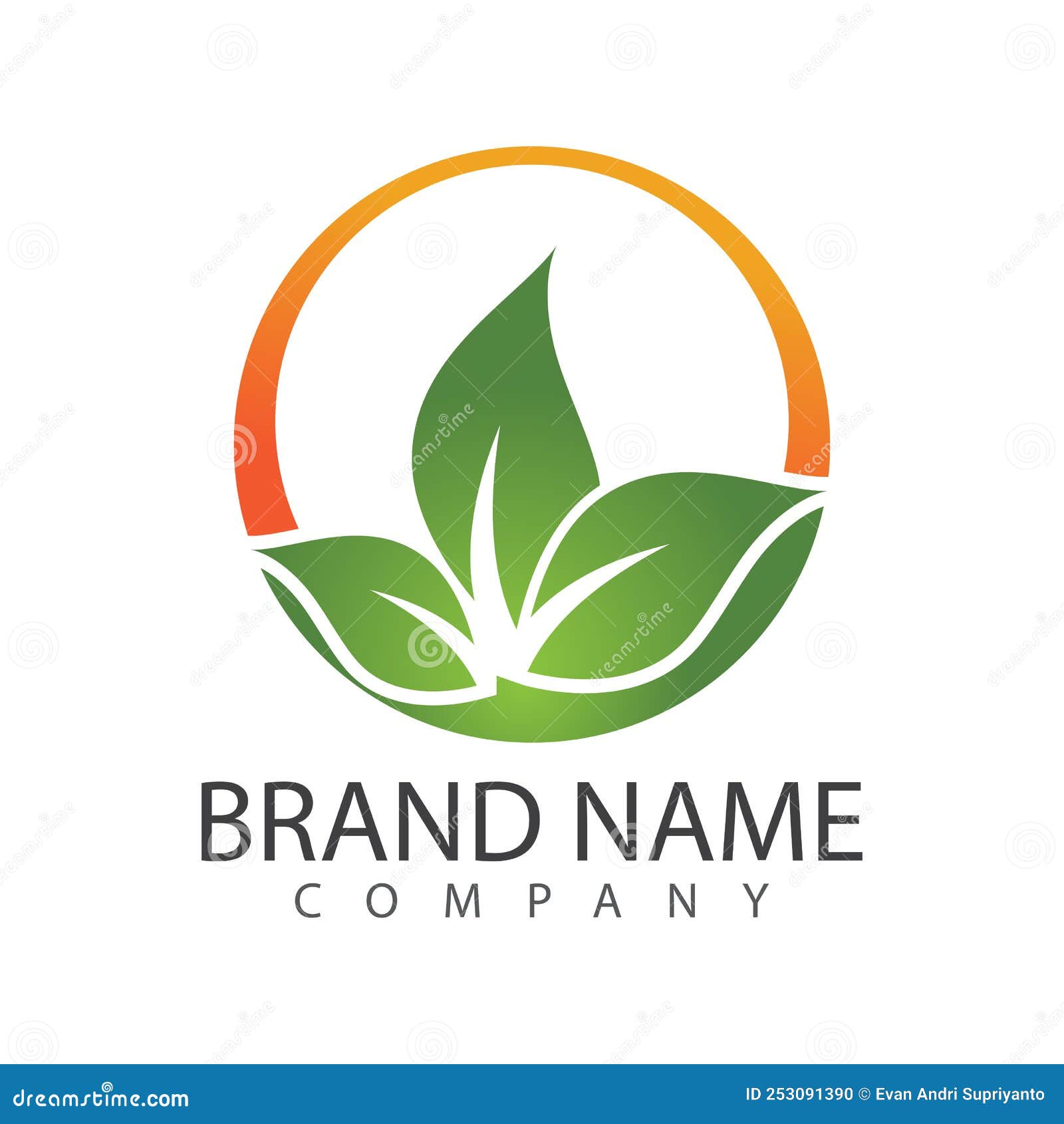 Green Leaf Illustration Nature Logo Design Stock Vector - Illustration ...