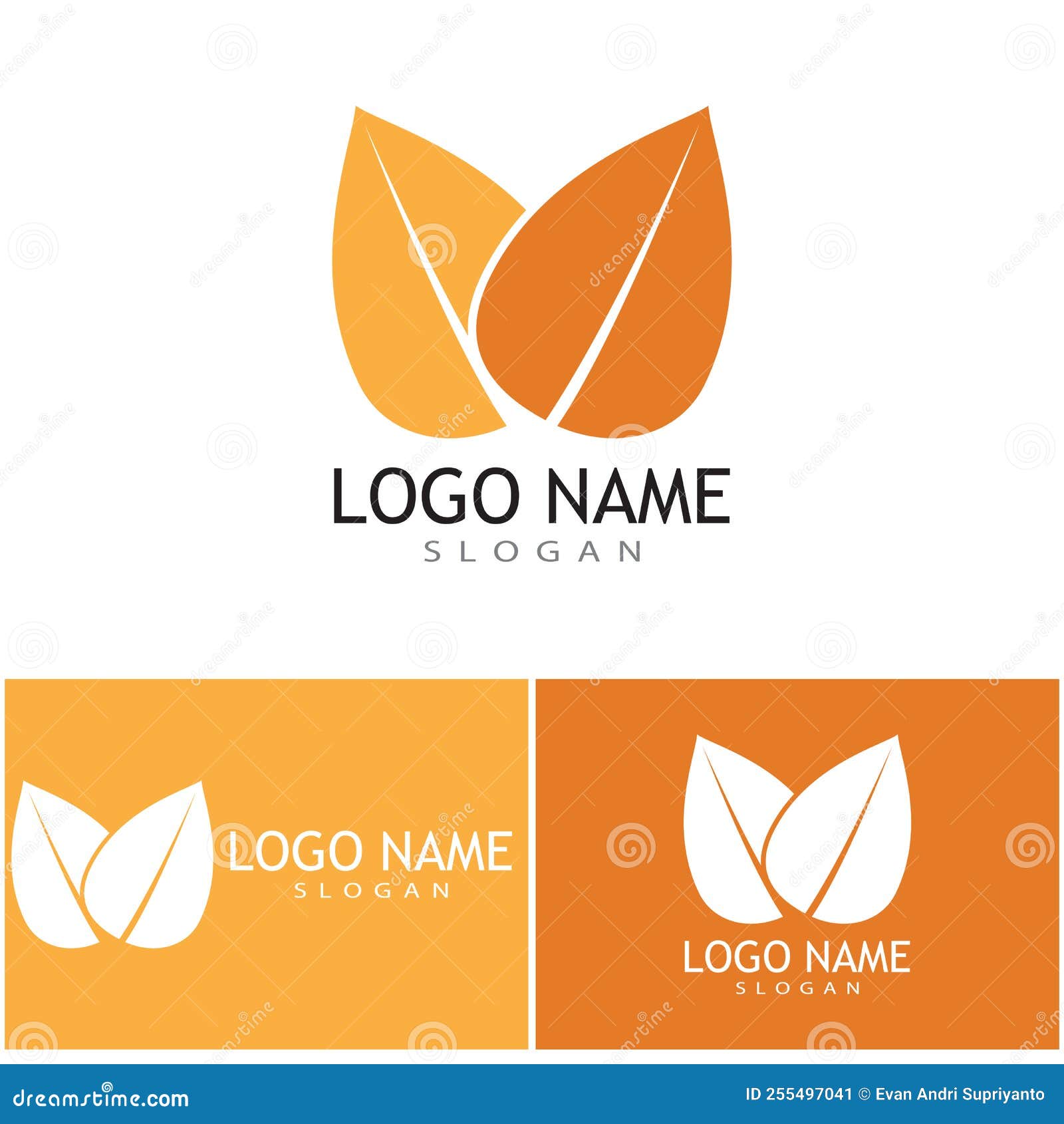 Green Leaf Illustration Nature Logo Design Stock Vector - Illustration of leaf, nature: 255497041