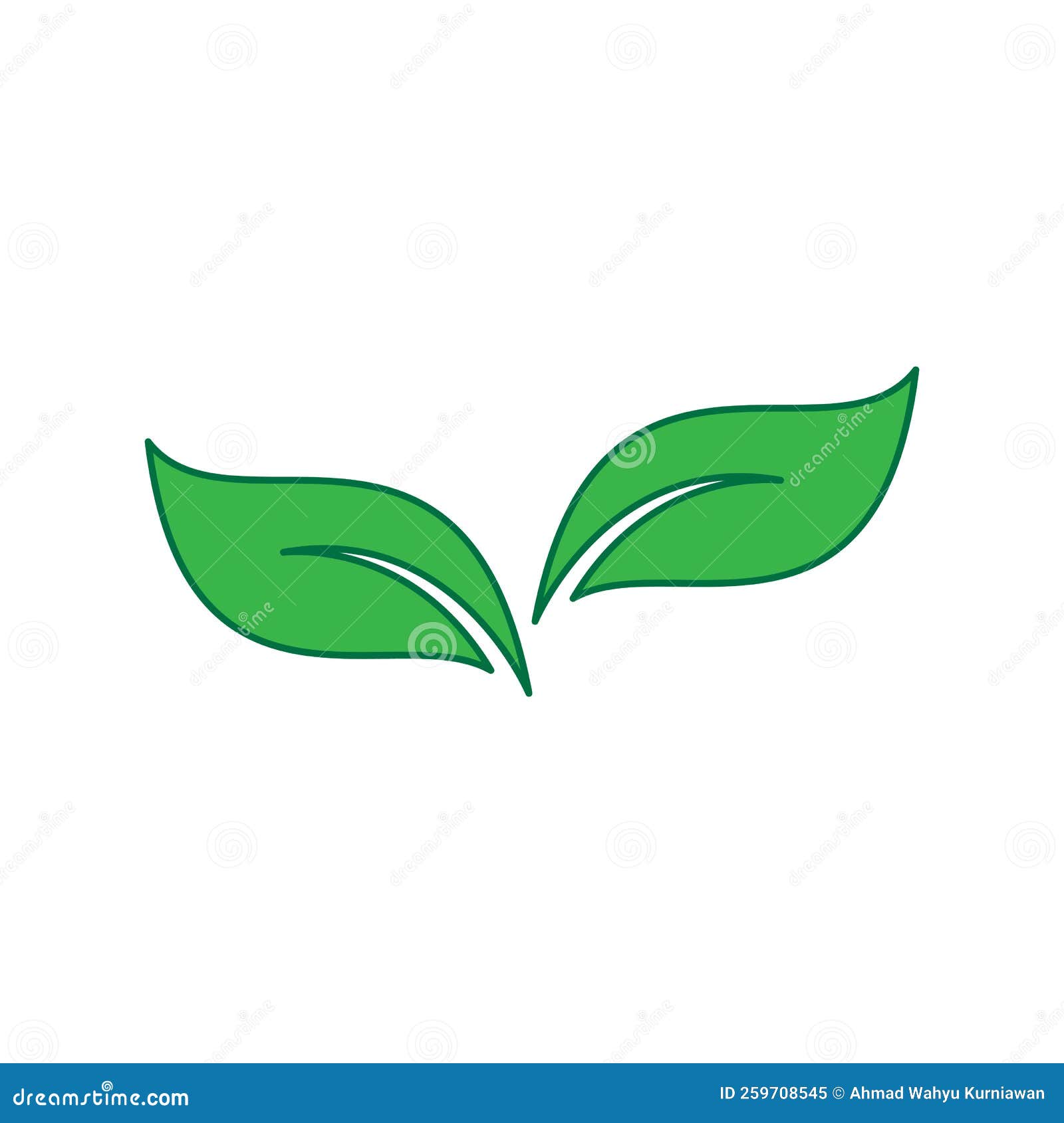 Green leaf illustration stock vector. Illustration of fresh - 259708545