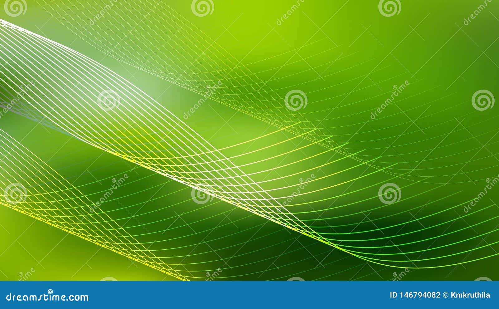 Green Leaf Line Background Beautiful Elegant Illustration Graphic Art ...