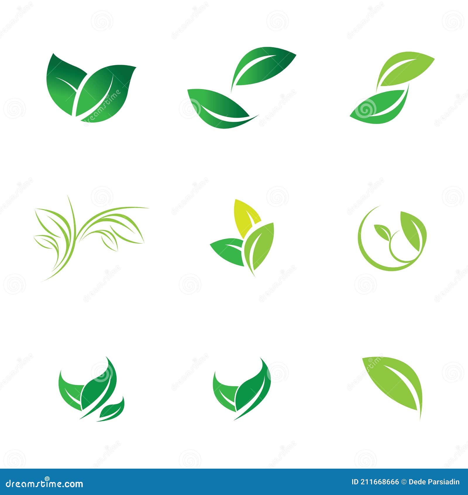 Leaf stock vector. Illustration of abstract, decoration - 211668666