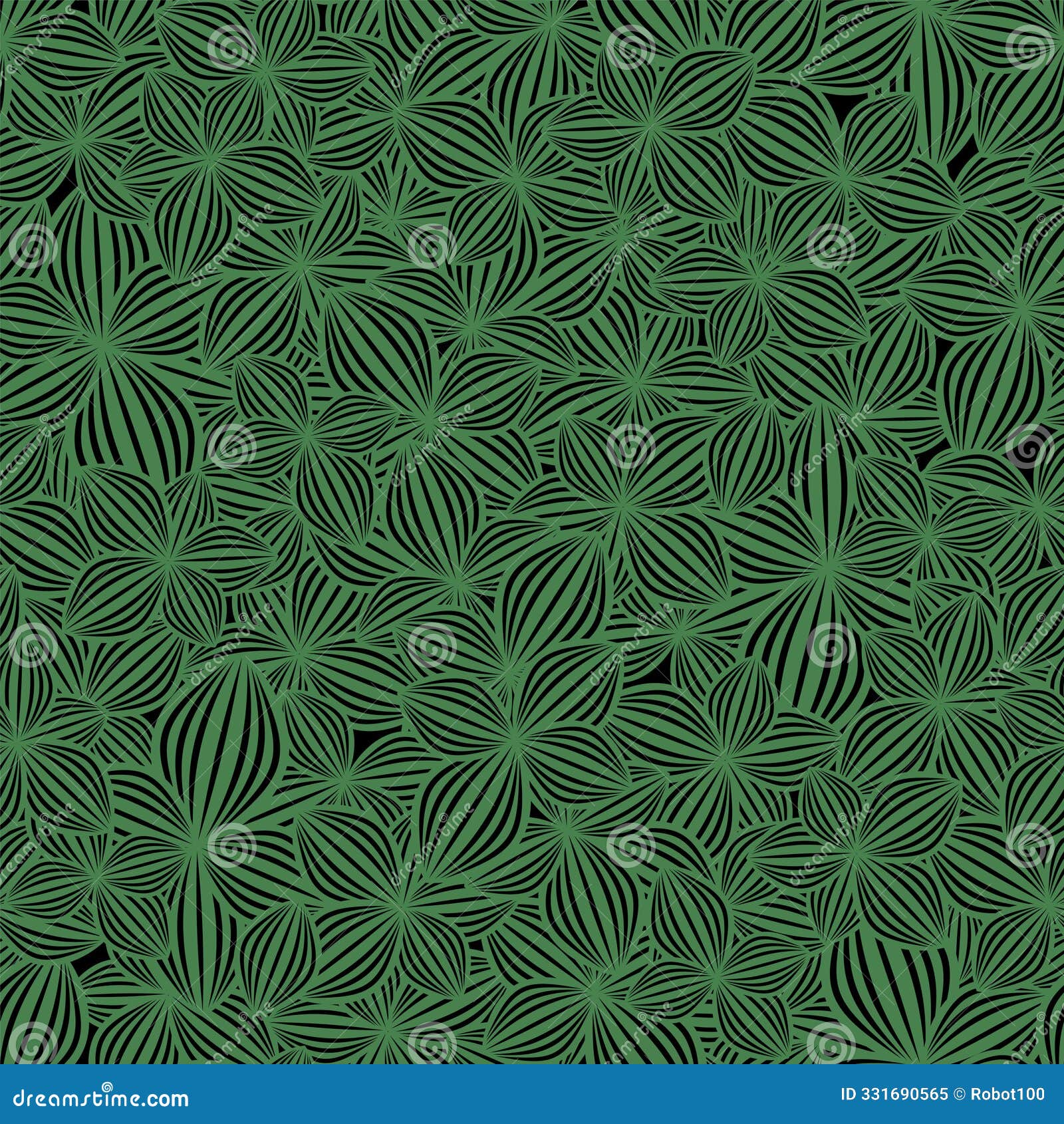 Green Leaf Pattern Seamless. Plantain Background Stock Vector ...