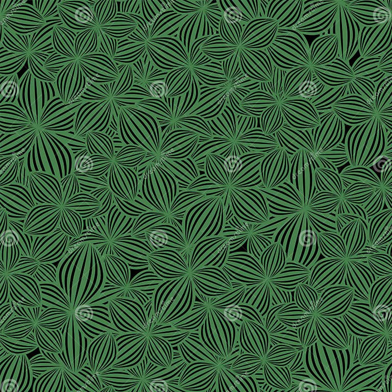 Green Leaf Pattern Seamless. Plantain Background Stock Vector ...
