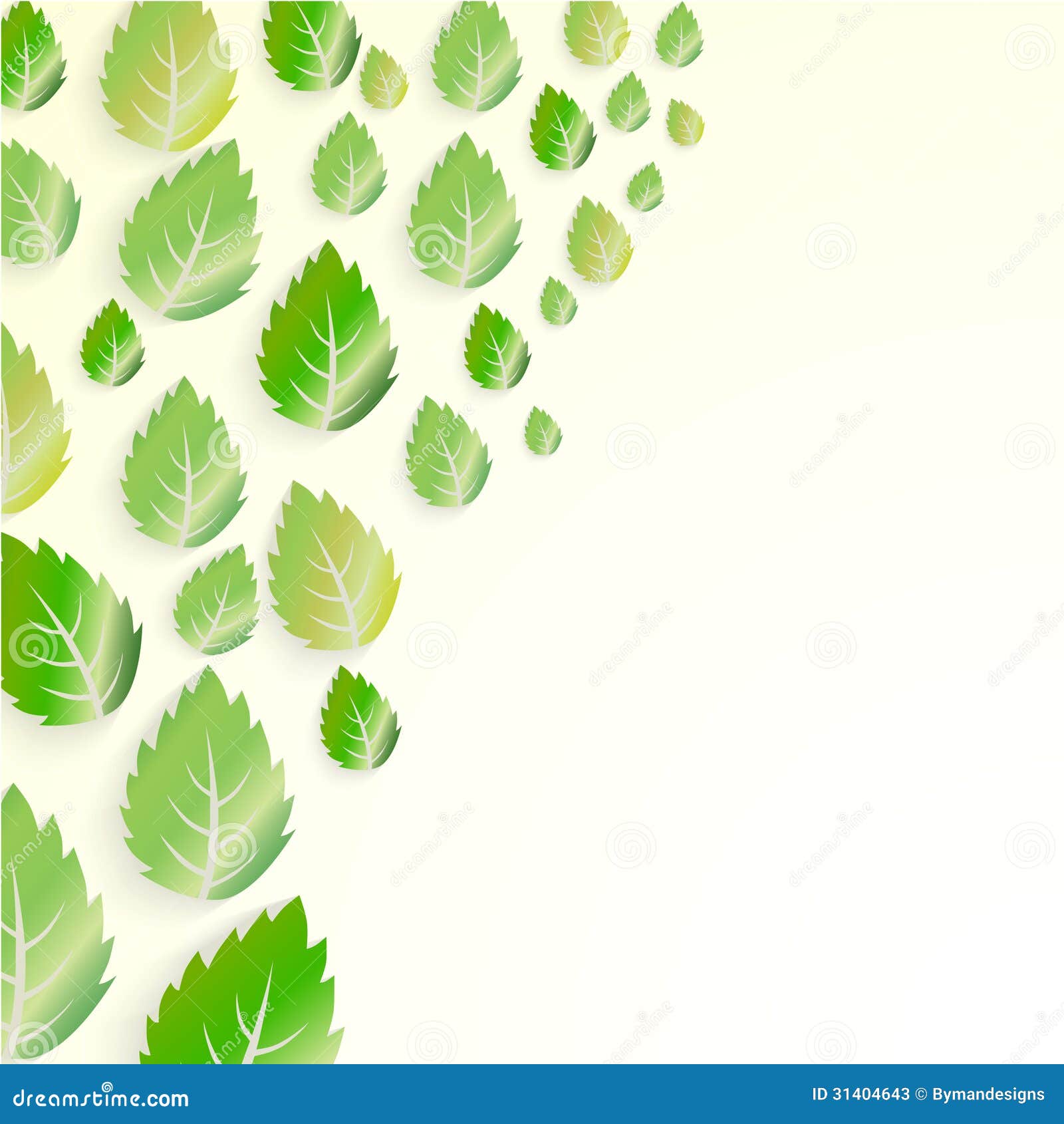 Green leaf presentation stock vector. Illustration of ecological - 31404643