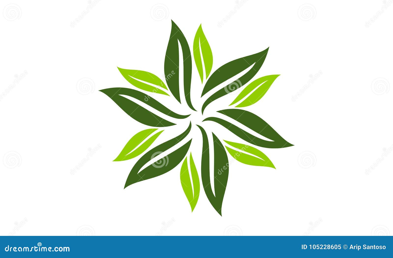 Leaf Rotation People Commitment Teamwork Together Outline Logo Vector Illustration ...