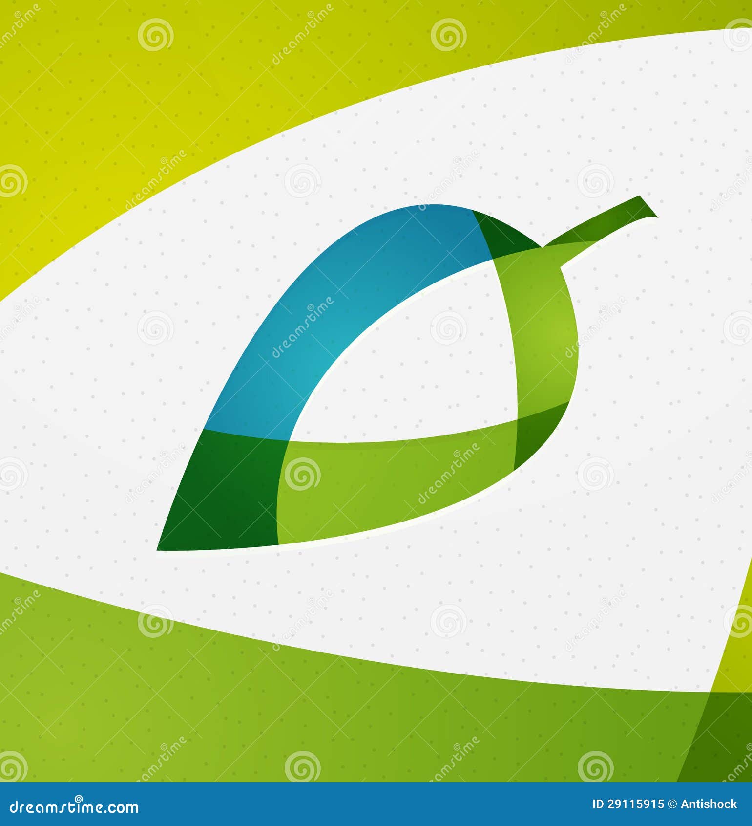 Green leaf vector concept stock vector. Illustration of natural - 29115915