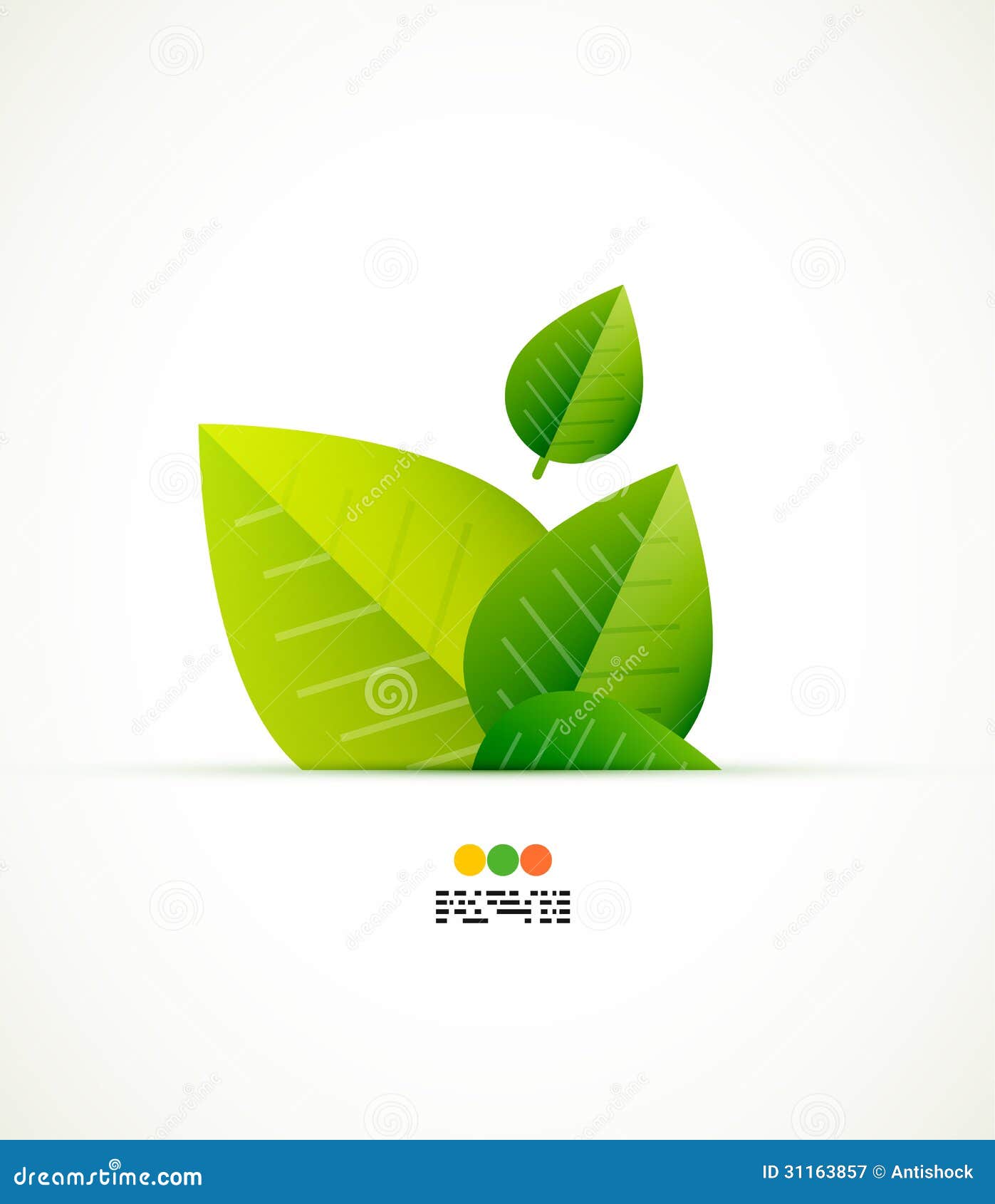 Green leaf vector concept stock vector. Illustration of growth - 31163857