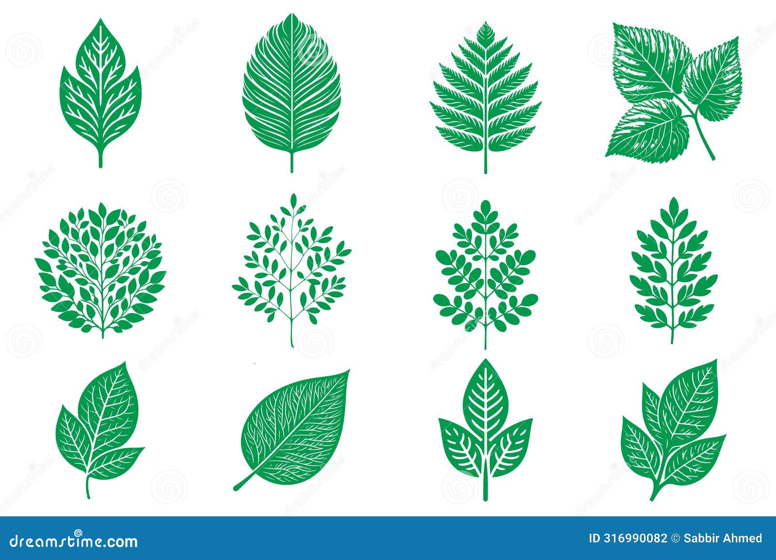 Green Leaf Vector , Green Leaf Vector Illustration Stock Vector ...