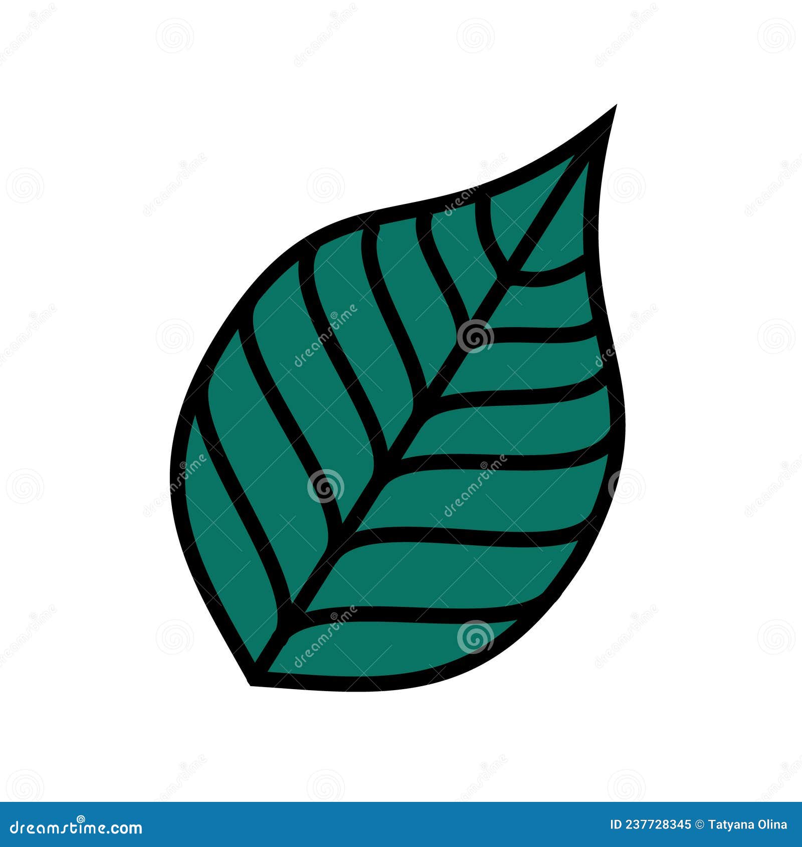 Green Leaf . Vector Illustration Stock Vector - Illustration of ...