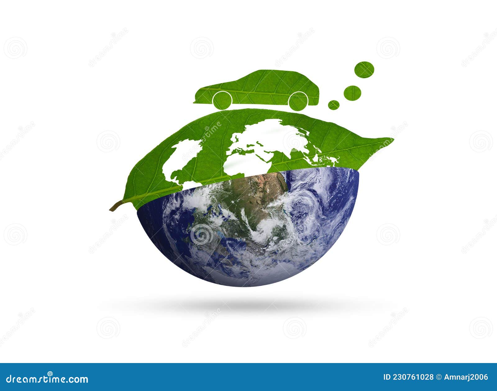 Leaf with World Map on Earth,Elements of this Image Furnished by NASA ...