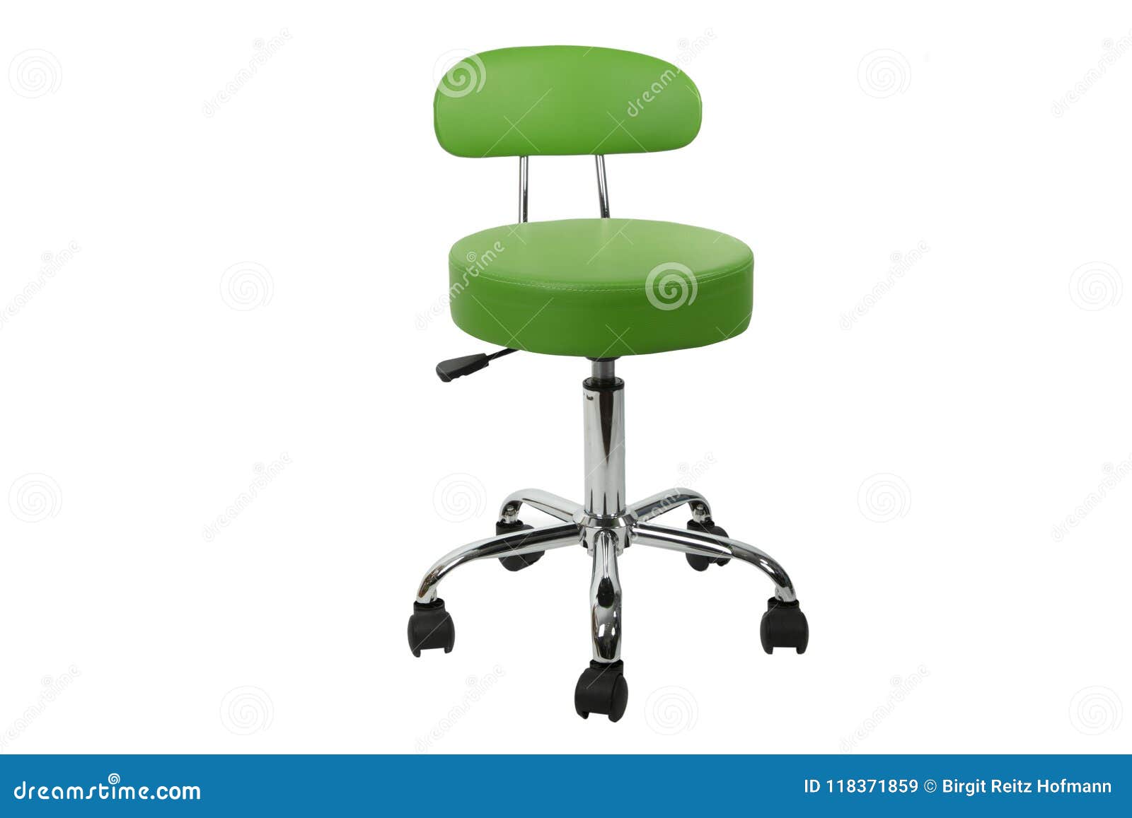 Green Leather Stool stock image. Image of furniture - 118371859