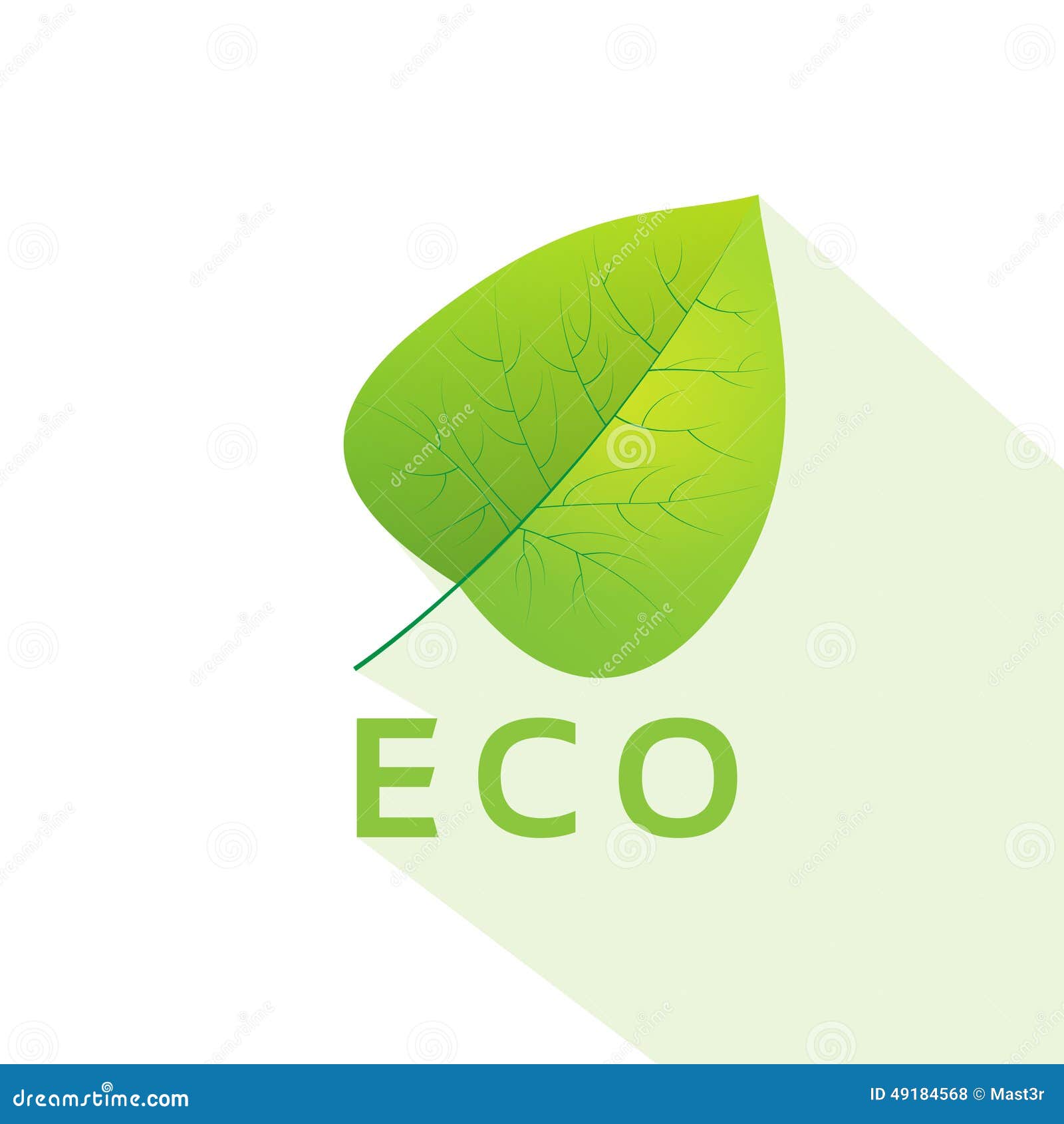 Green Leave Eco Flat Icon Vector | CartoonDealer.com #49184568
