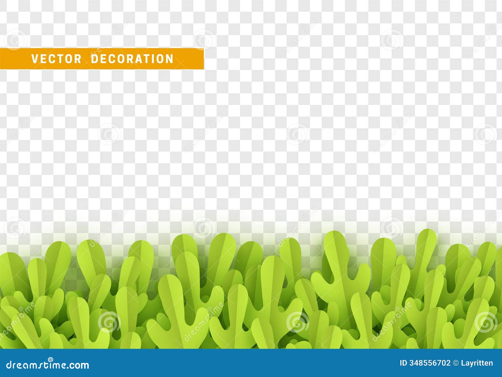 Green Leaves Art Paper Flat, with Transparent Background. Stock ...