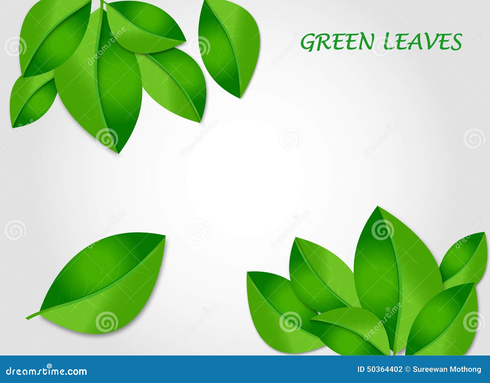 Green Leaves Background Vector Stock Vector - Illustration of spring ...
