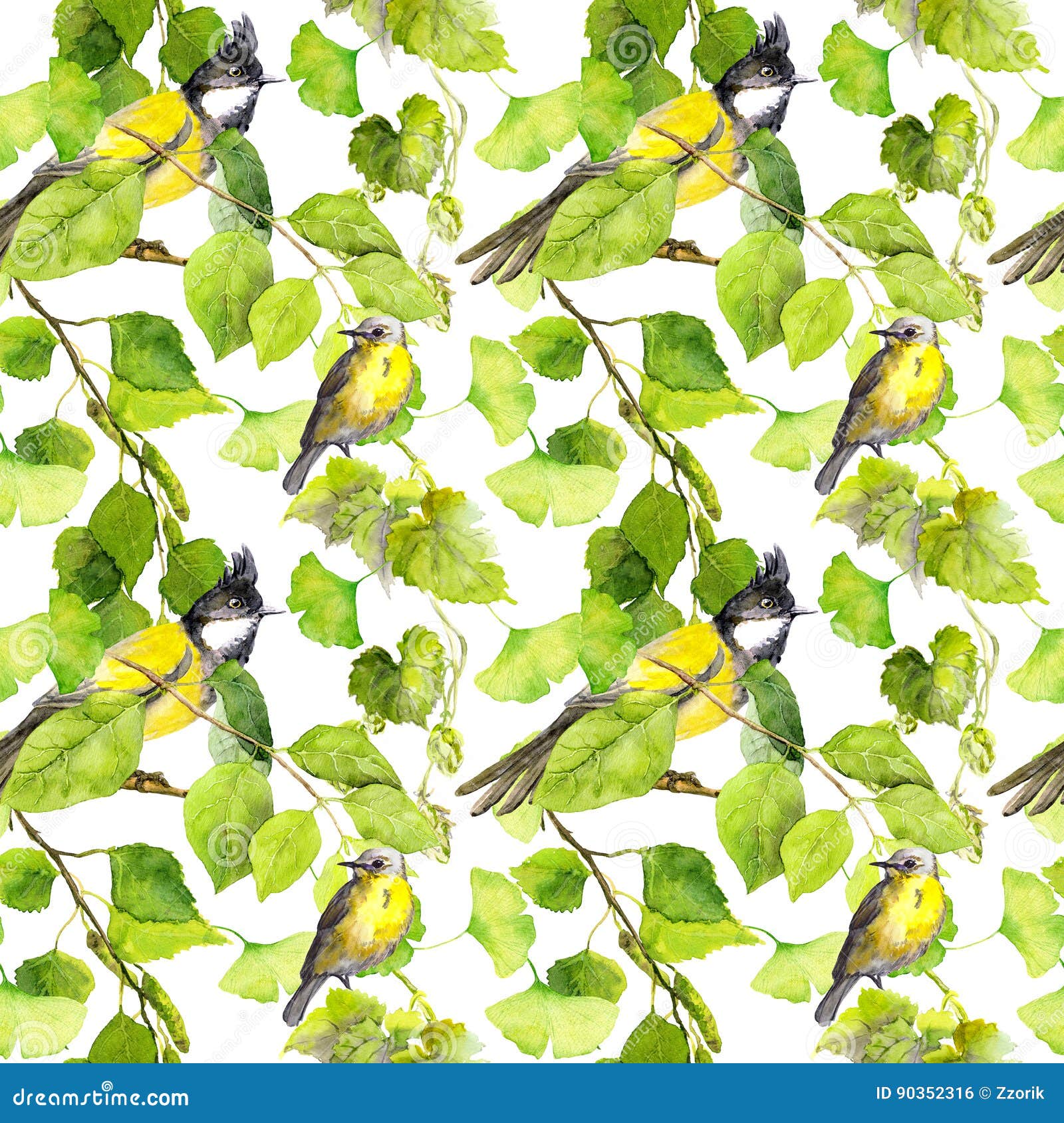 Repeating Bird Background