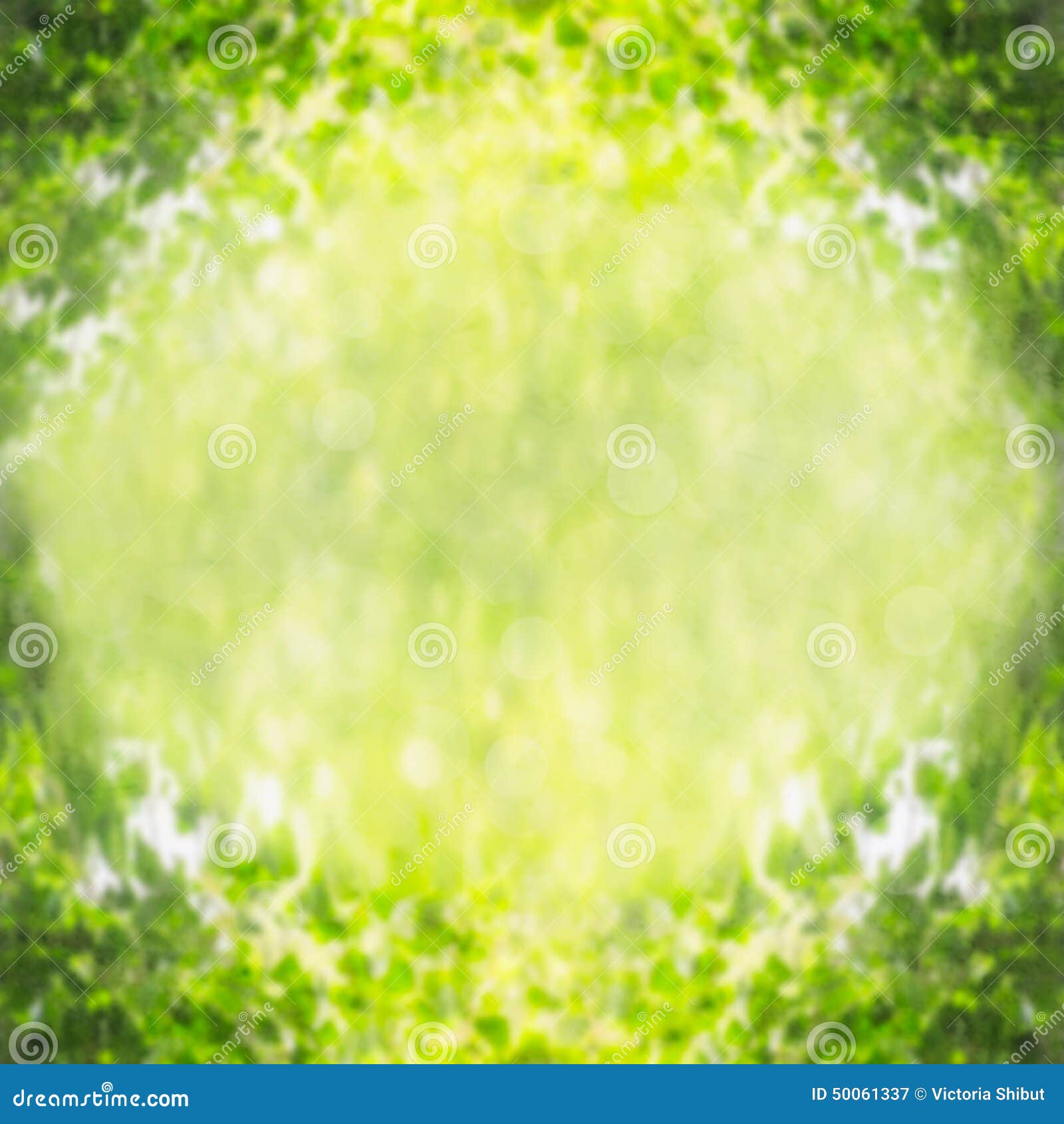 Green Leaves Blurred Nature Background, Border Stock Image - Image of ...