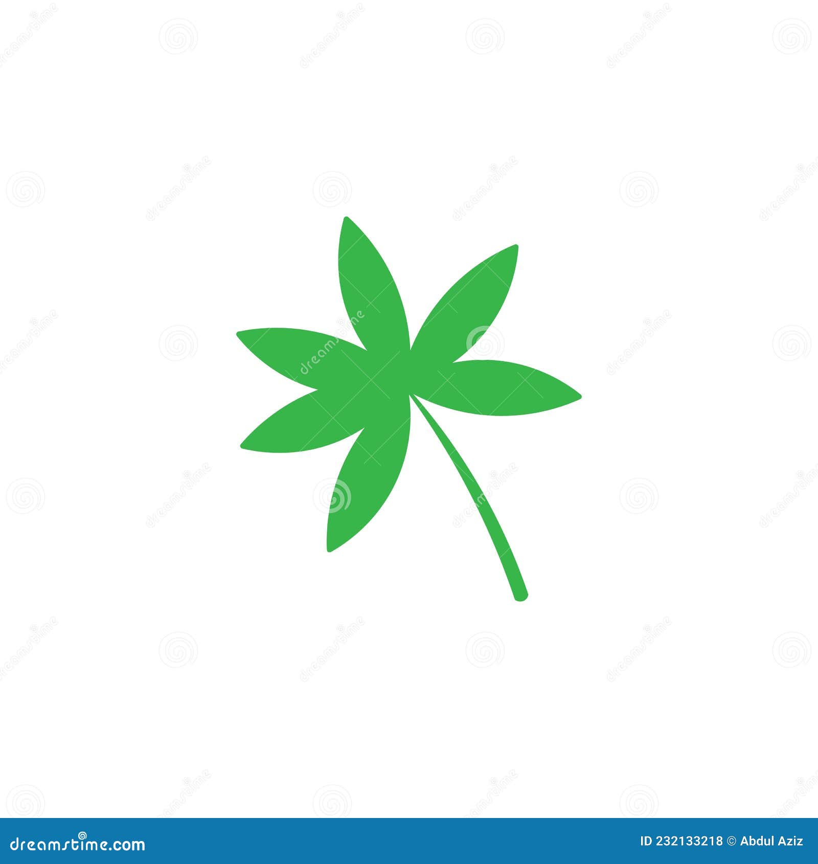 Green Leaves, Cassava Leaf Logo Design Stock Vector - Illustration of ...