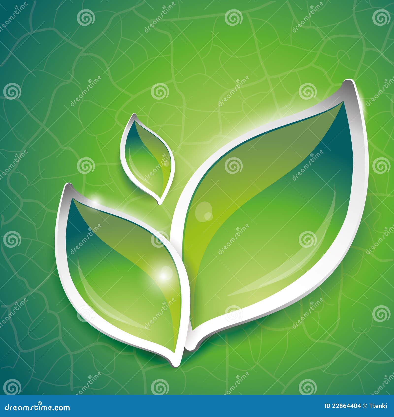 Green leaves design stock vector. Illustration of element - 22864404