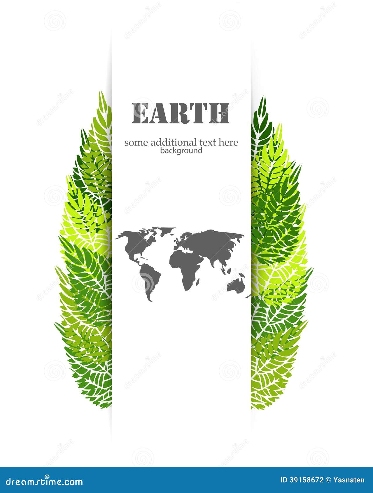 Green Leaves Earth Background Stock Vector - Illustration of ecology ...