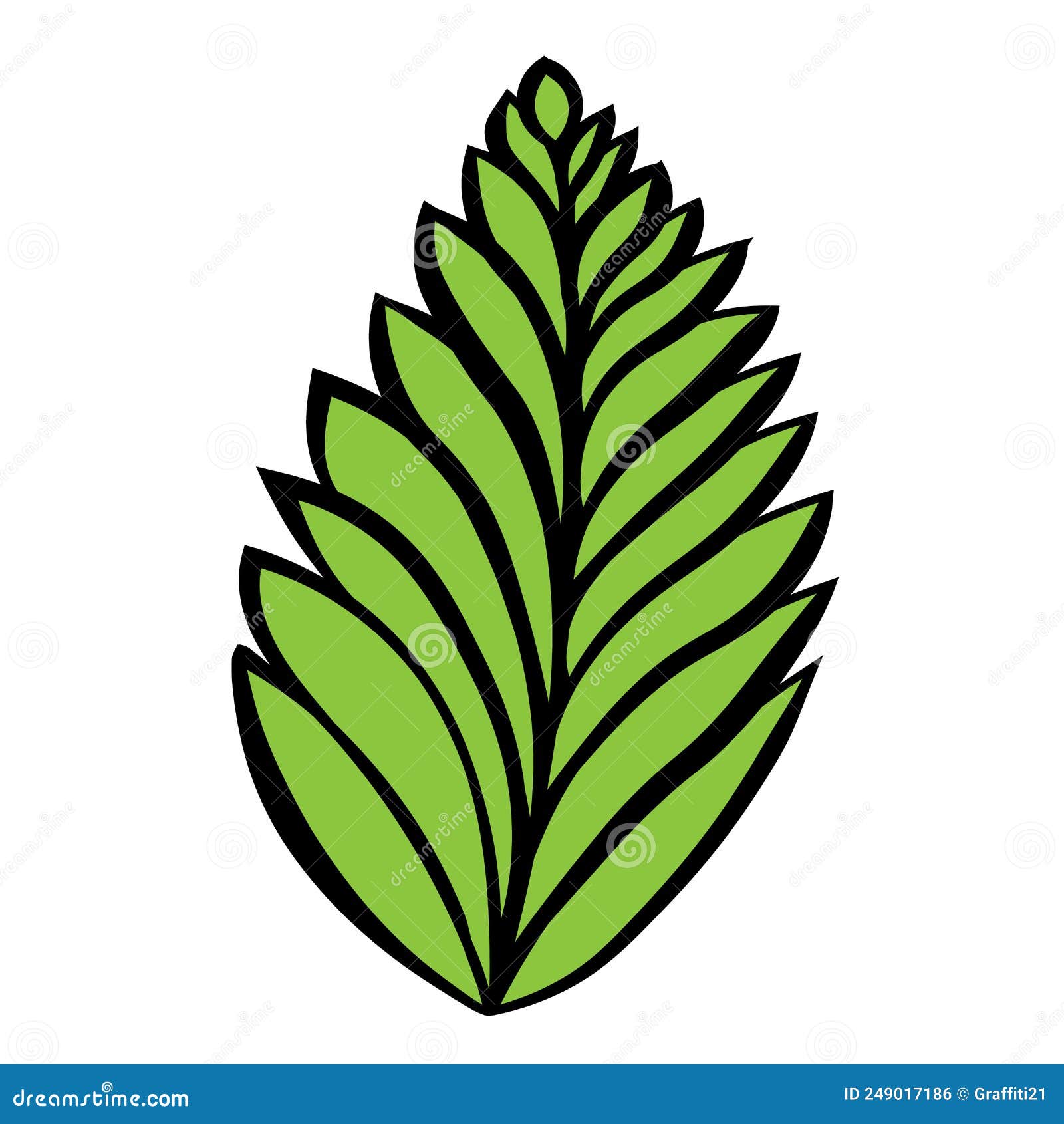 Green Leaves. Isolated Vector Illustration. Green Leaves Stock Vector ...