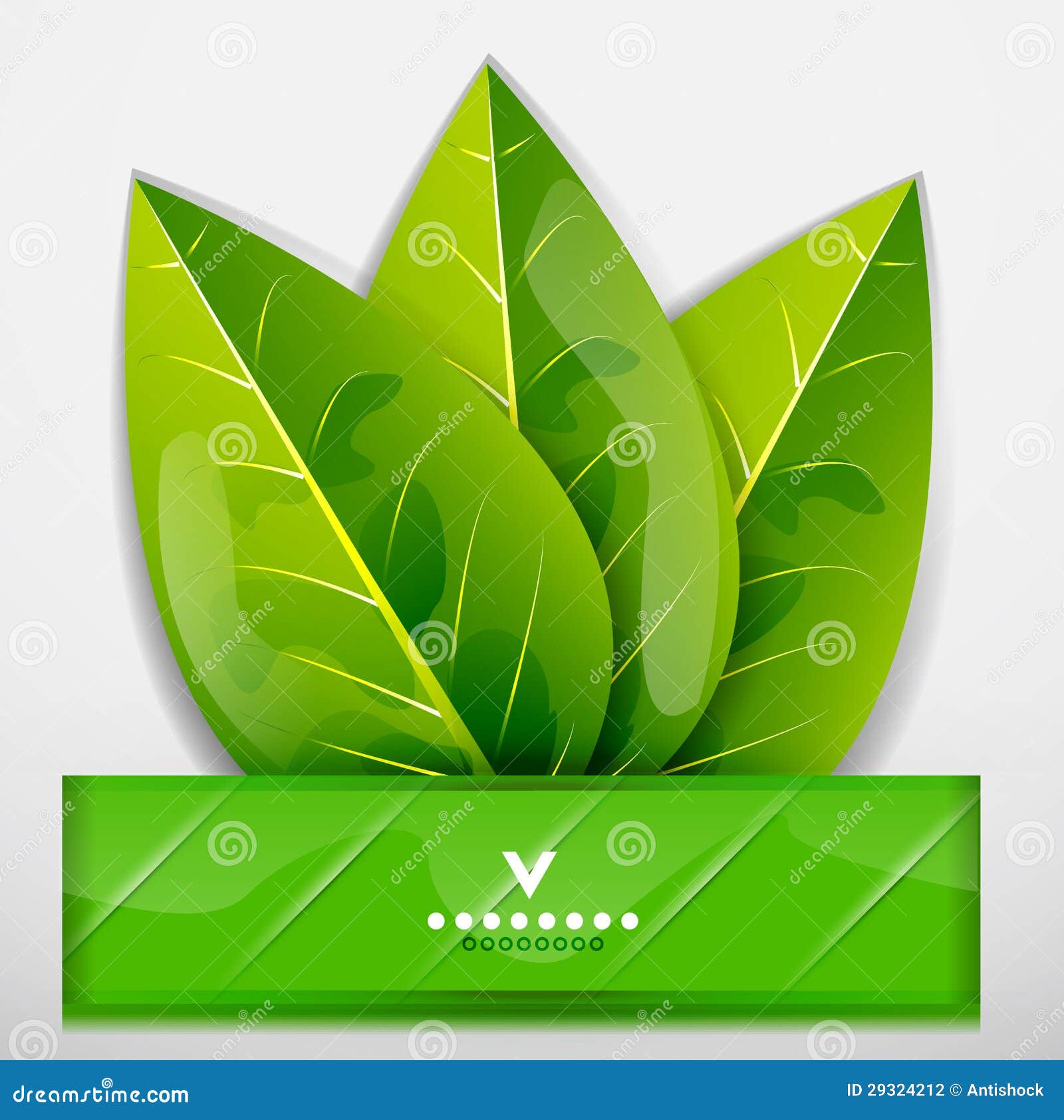 Green leaves nature design stock vector. Illustration of nature - 29324212