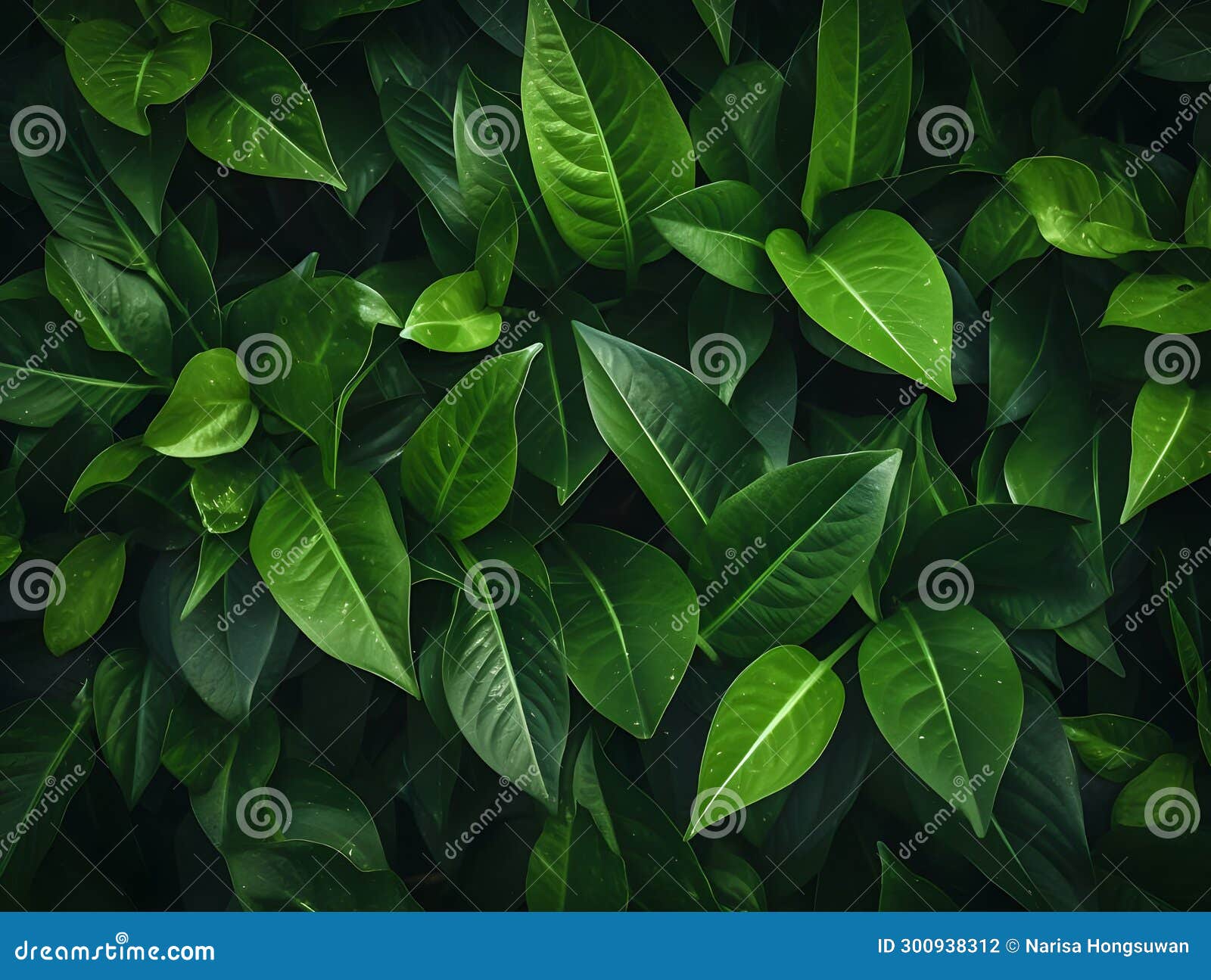 Green Leaves Pattern Background, Natural Background and Wallpaper ...