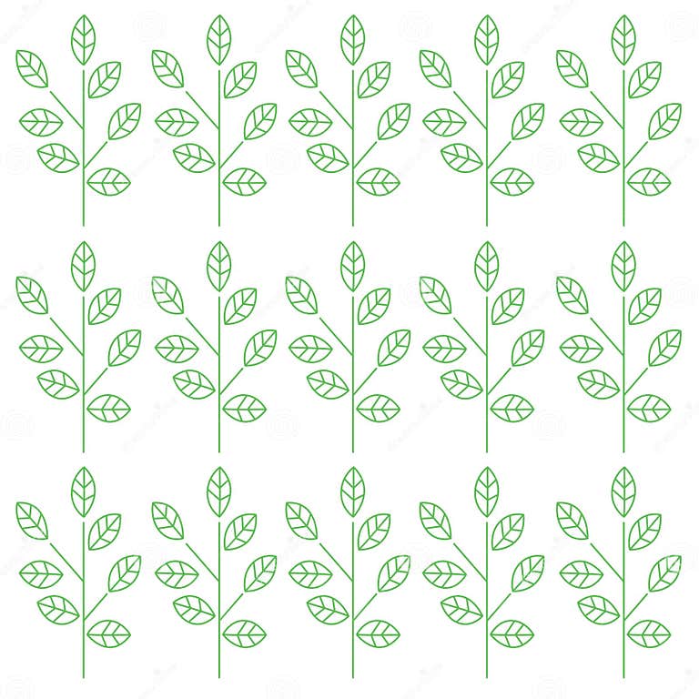 Green Leaves Pattern, Texture, Background Stock Vector - Illustration ...