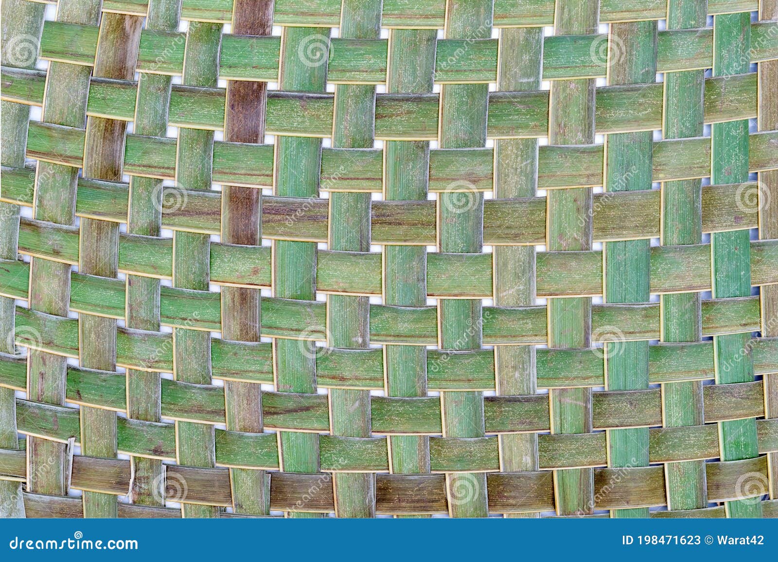 Green Leaves Pattern,Weaving Coconut Leaf Texture Stock Image - Image ...