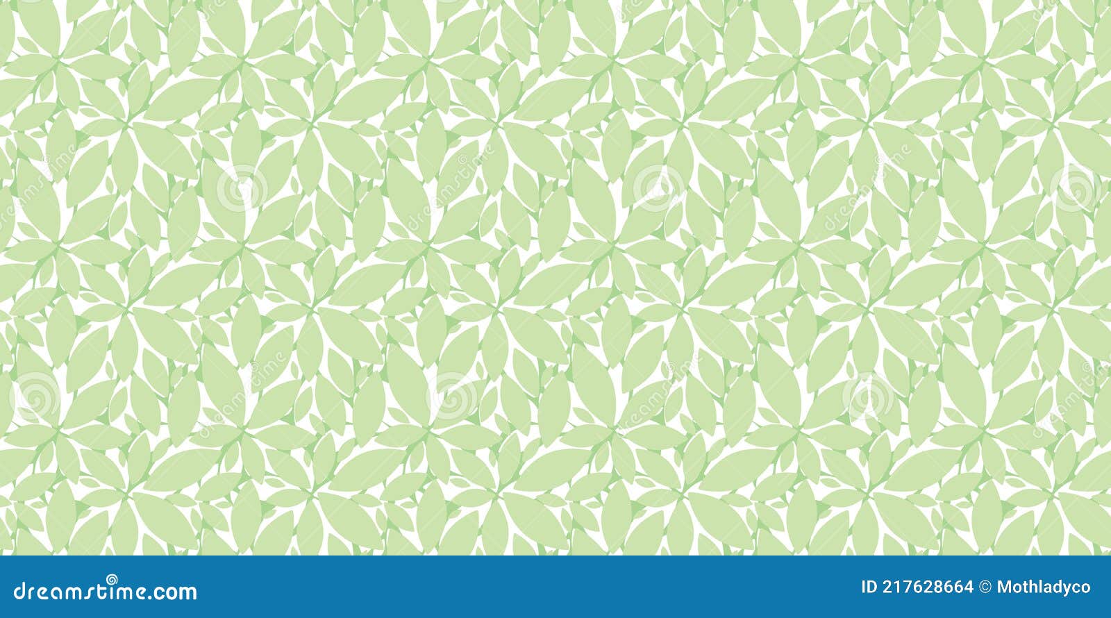 Green Leaves Seamless Repeat Pattern Vector Background Stock Vector ...