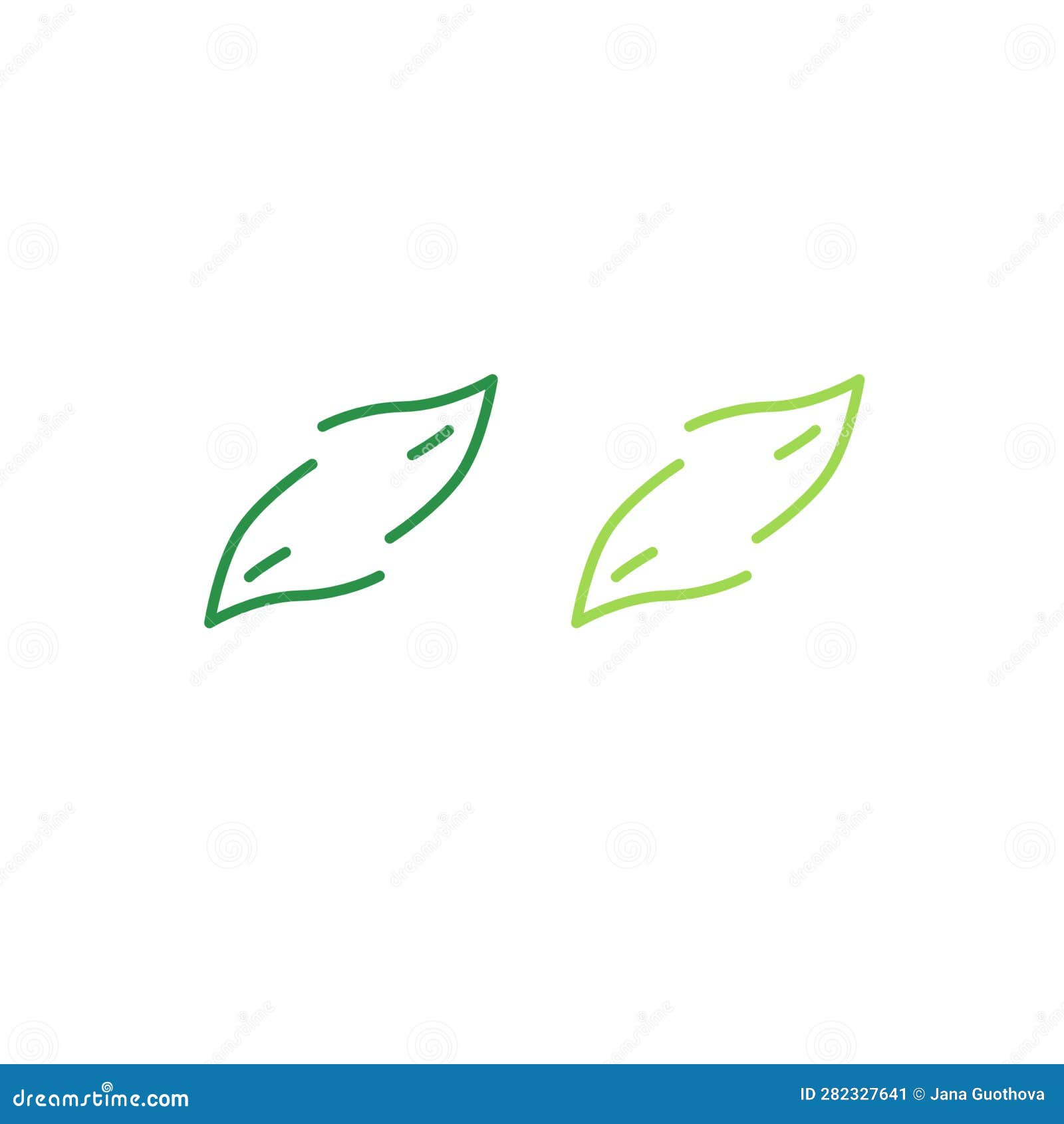 Green Leaves Sign Symbol Logo Vector Stock Vector - Illustration of ...