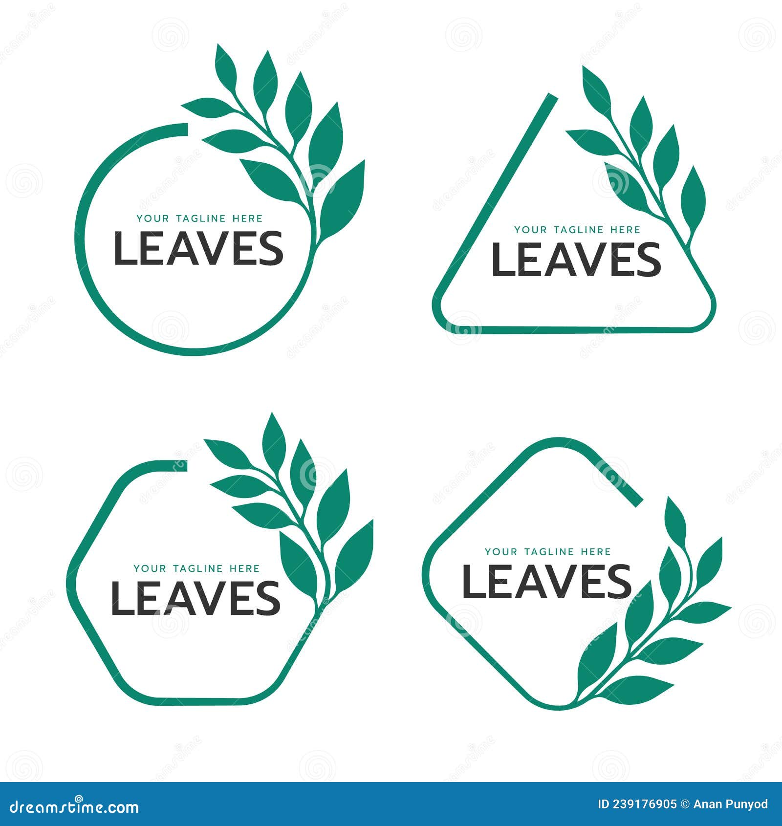 Logo Leave Cartoon Vector | CartoonDealer.com #90514953