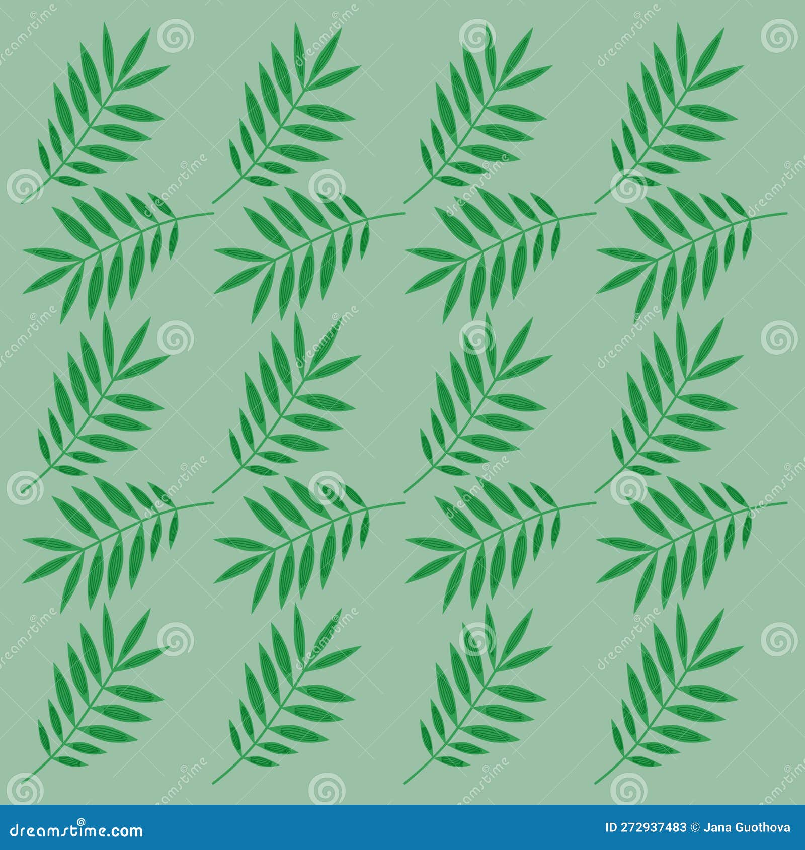 Green Leaves Texture, Pattern, Background Stock Vector - Illustration of tree, symmetry: 272937483
