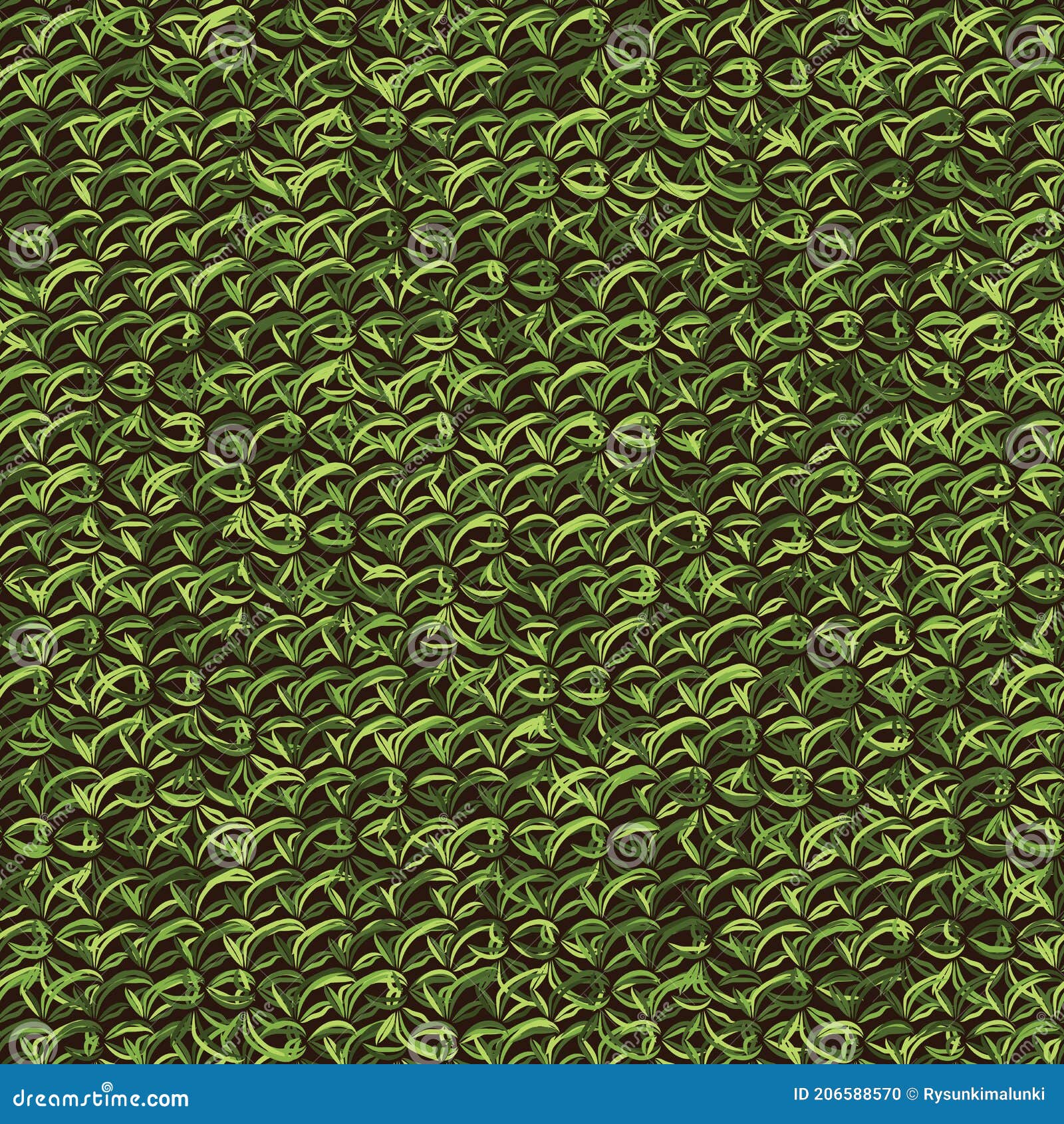 Green Leaves Texture Seamless Vector Pattern Stock Illustration ...