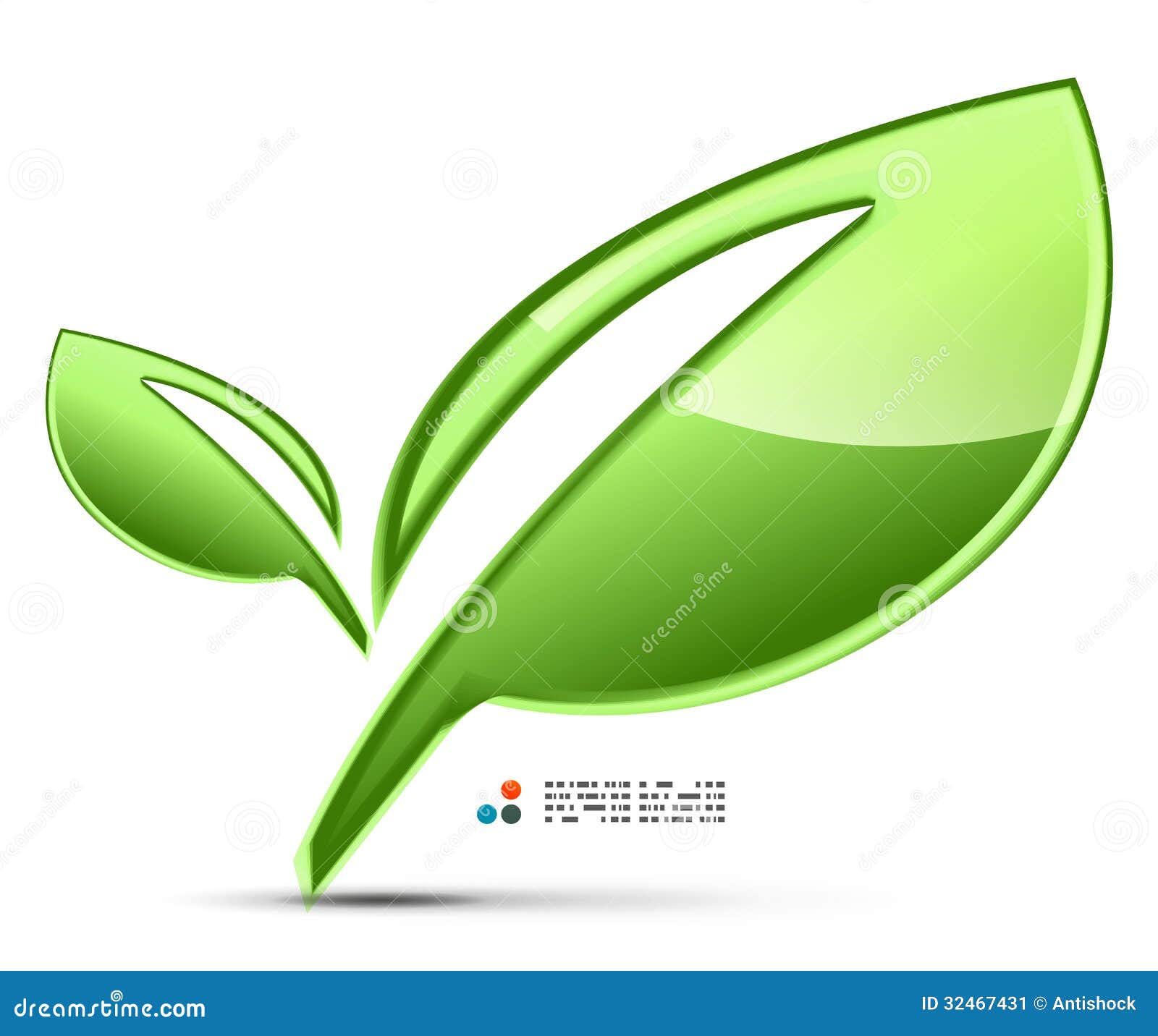 Green leaves vector stock vector. Illustration of clean - 32467431